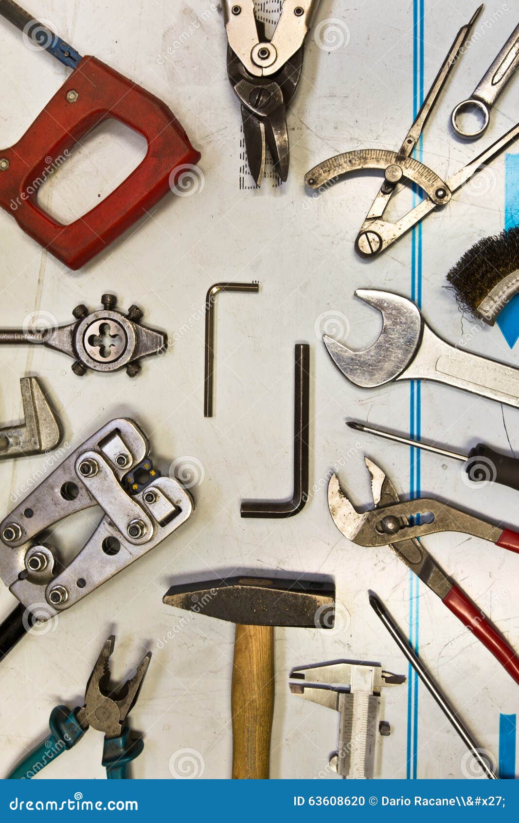 Mixed mechanic tools stock photo. Image of closeup, business - 63608620
