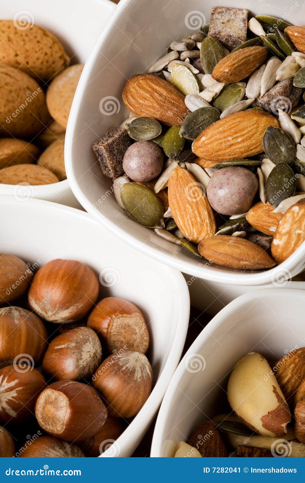 Mixed Nuts stock image. Image of shells, healthy, nuts - 7282041