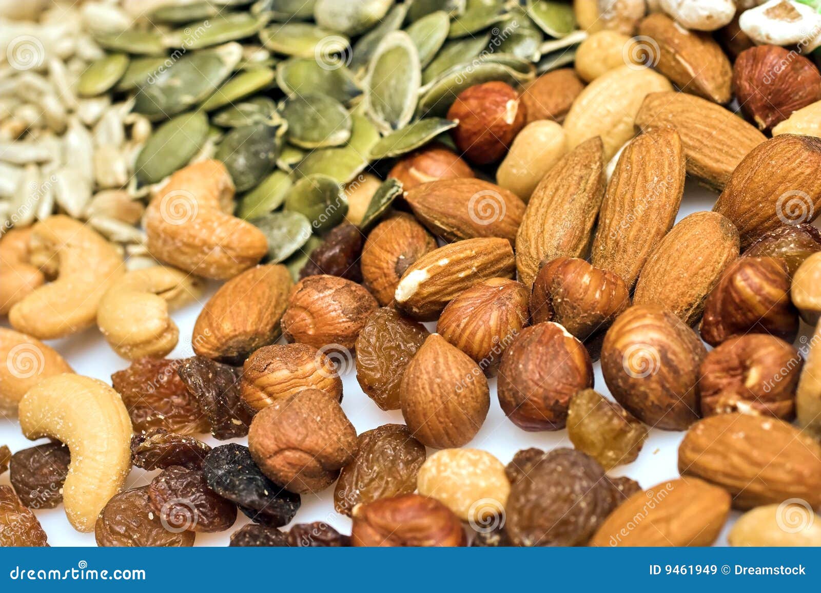 Mixed nuts stock image. Image of background, green, food - 9461949