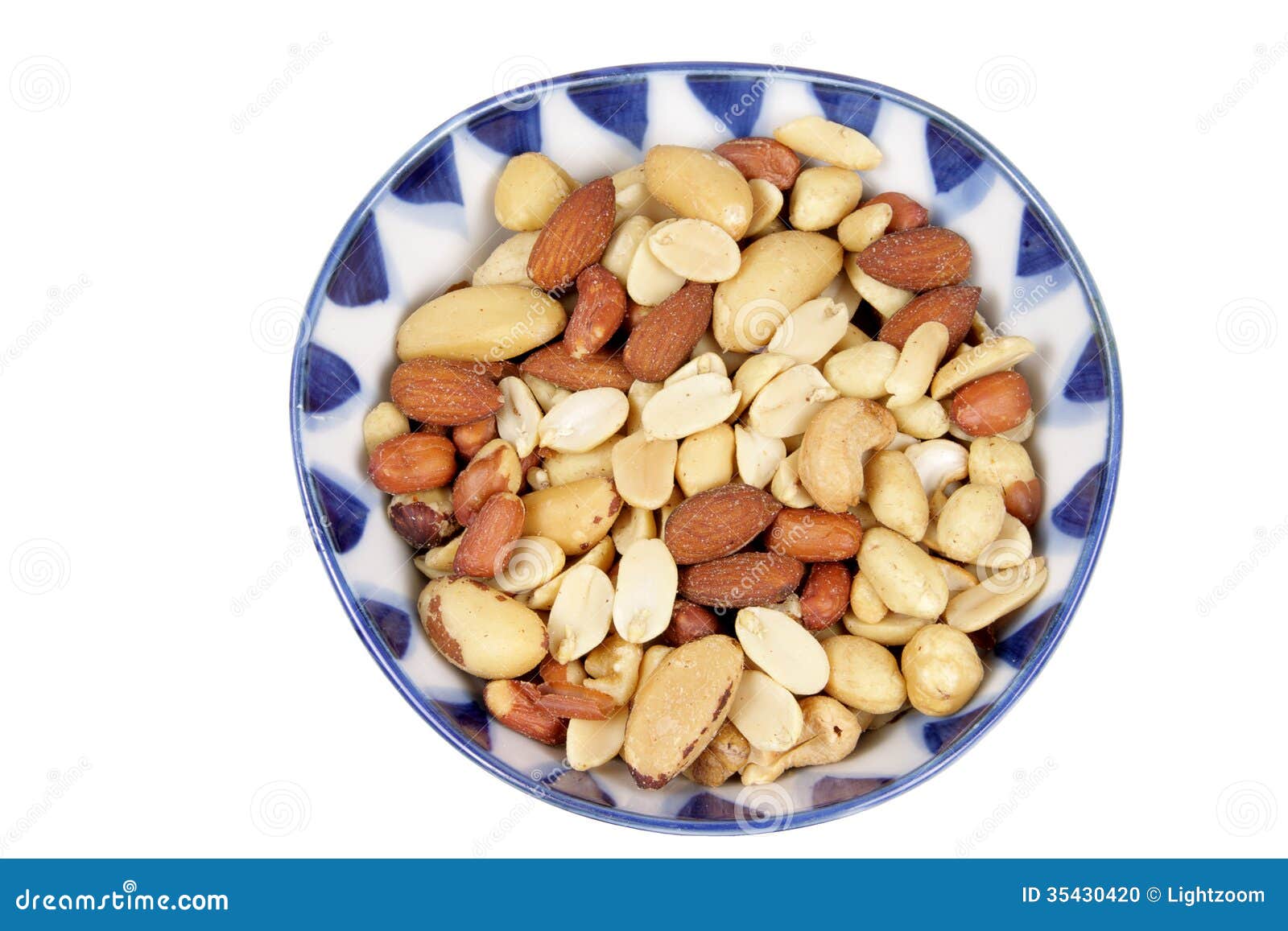 Mixed Nuts in Bowl stock photo. Image of fibre, groundnuts - 35430420