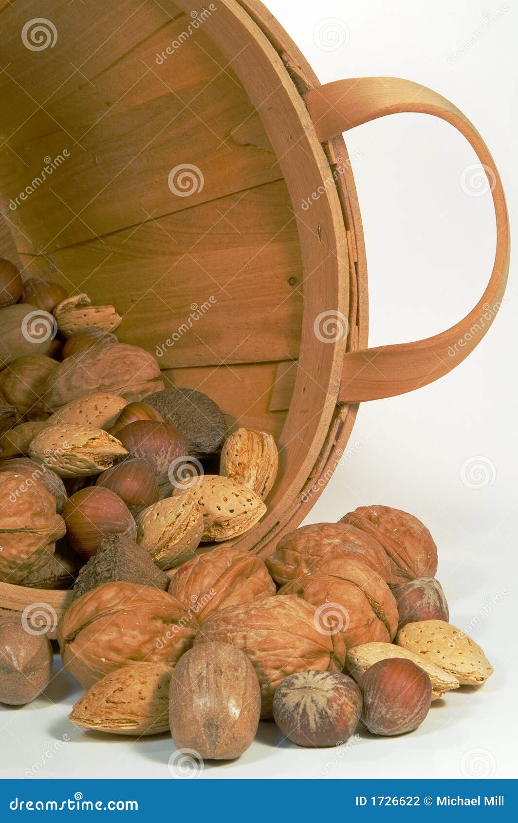 Mixed Nuts in a Bucket stock photo. Image of fall, almond - 1726622