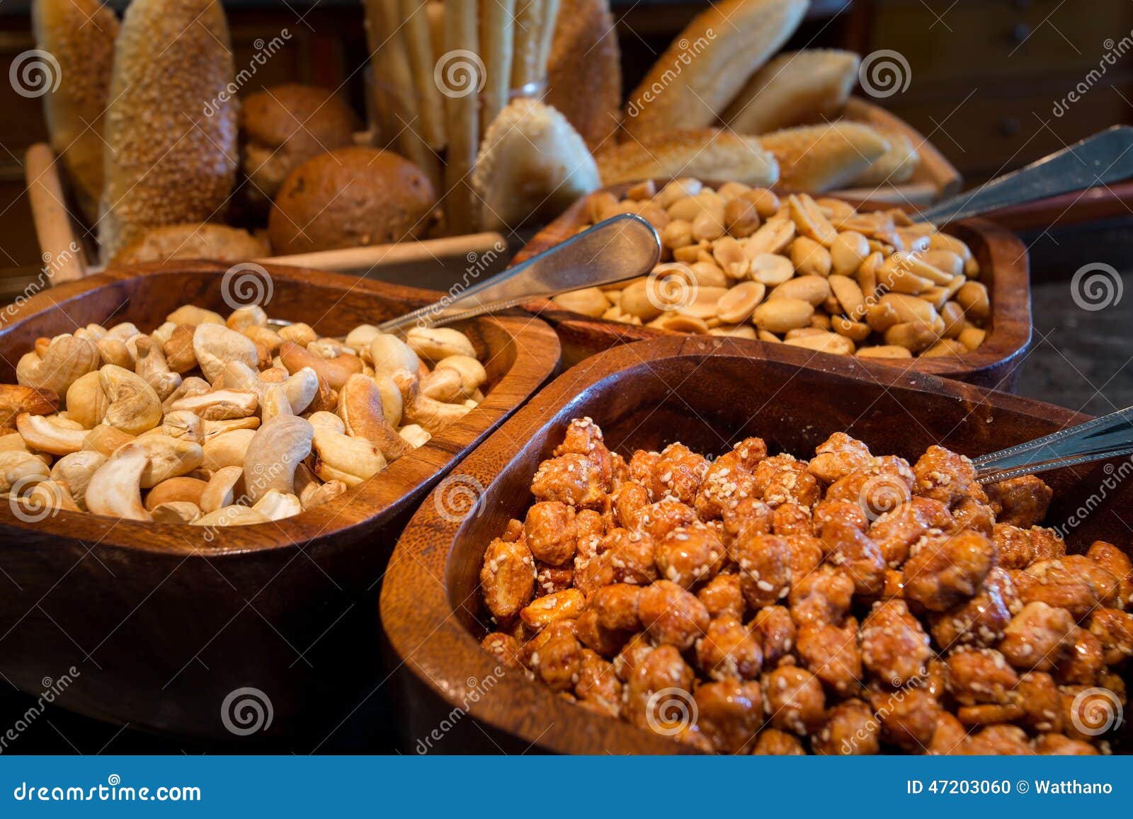 Mixed nuts stock photo. Image of walnut, dishes, mixed - 47203060