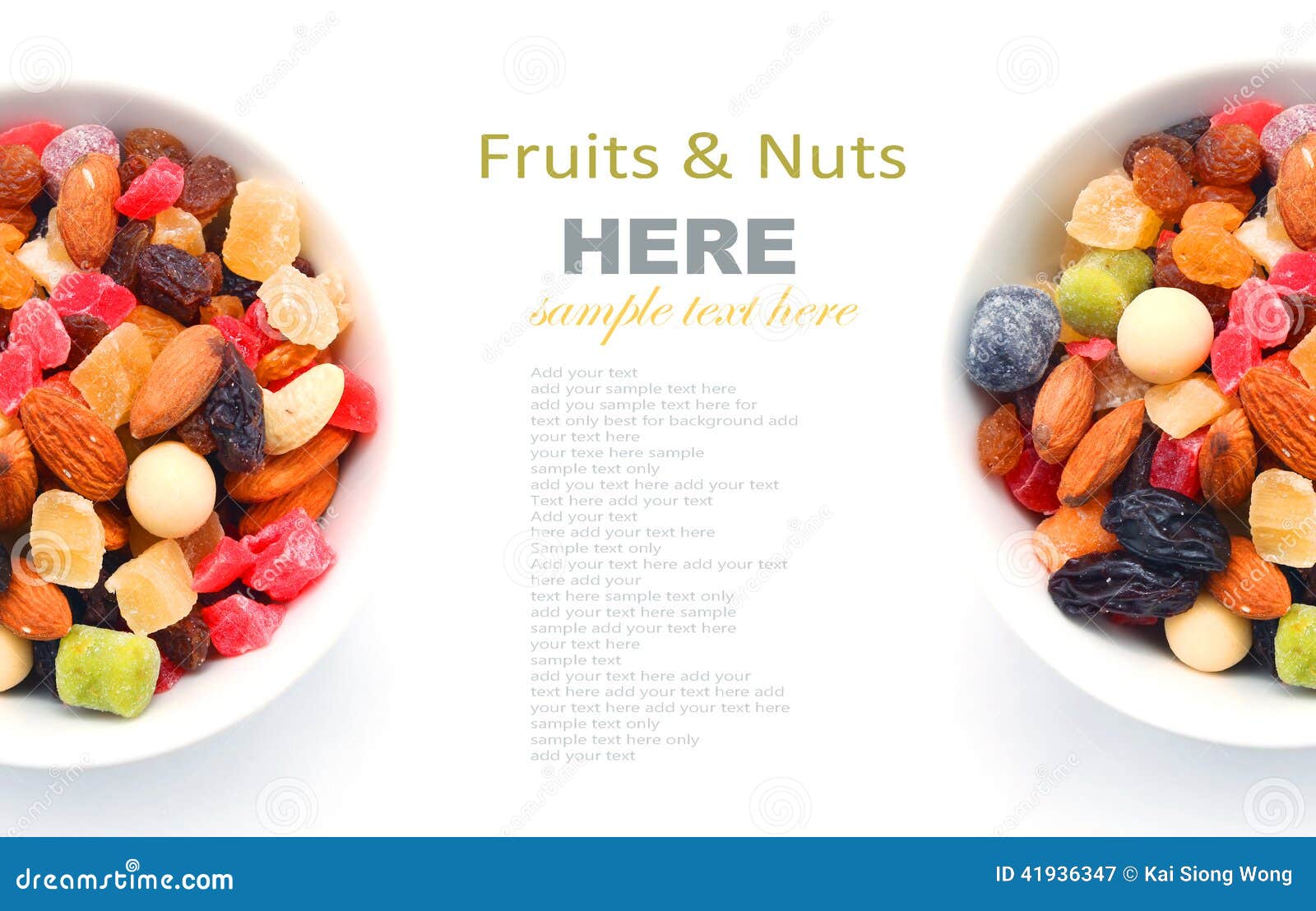 Mixed Nuts and Dry Fruits in a Bowl Stock Image - Image of isolated ...