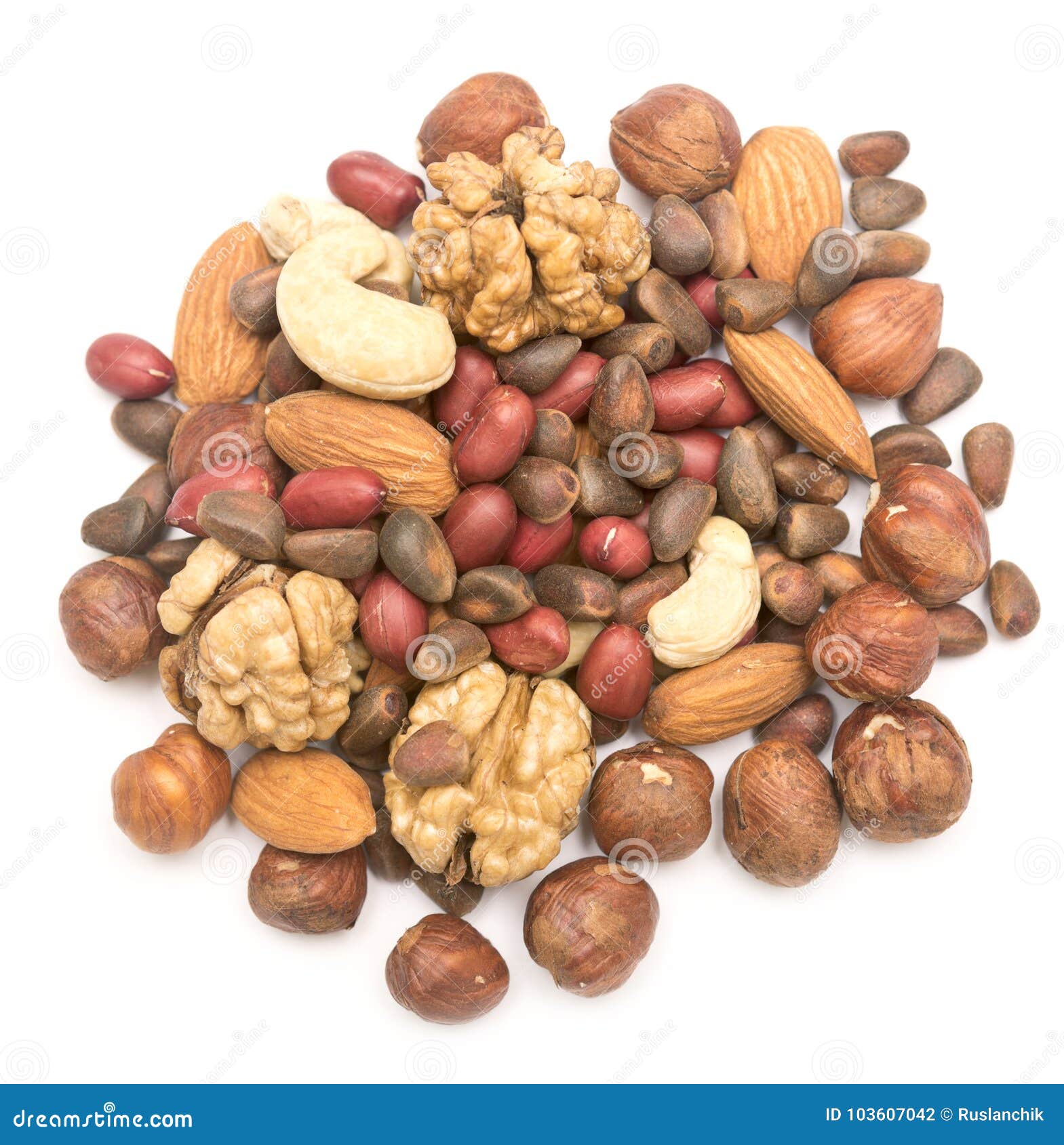 Mixed nuts stock photo. Image of cedar, healthy, health - 103607042