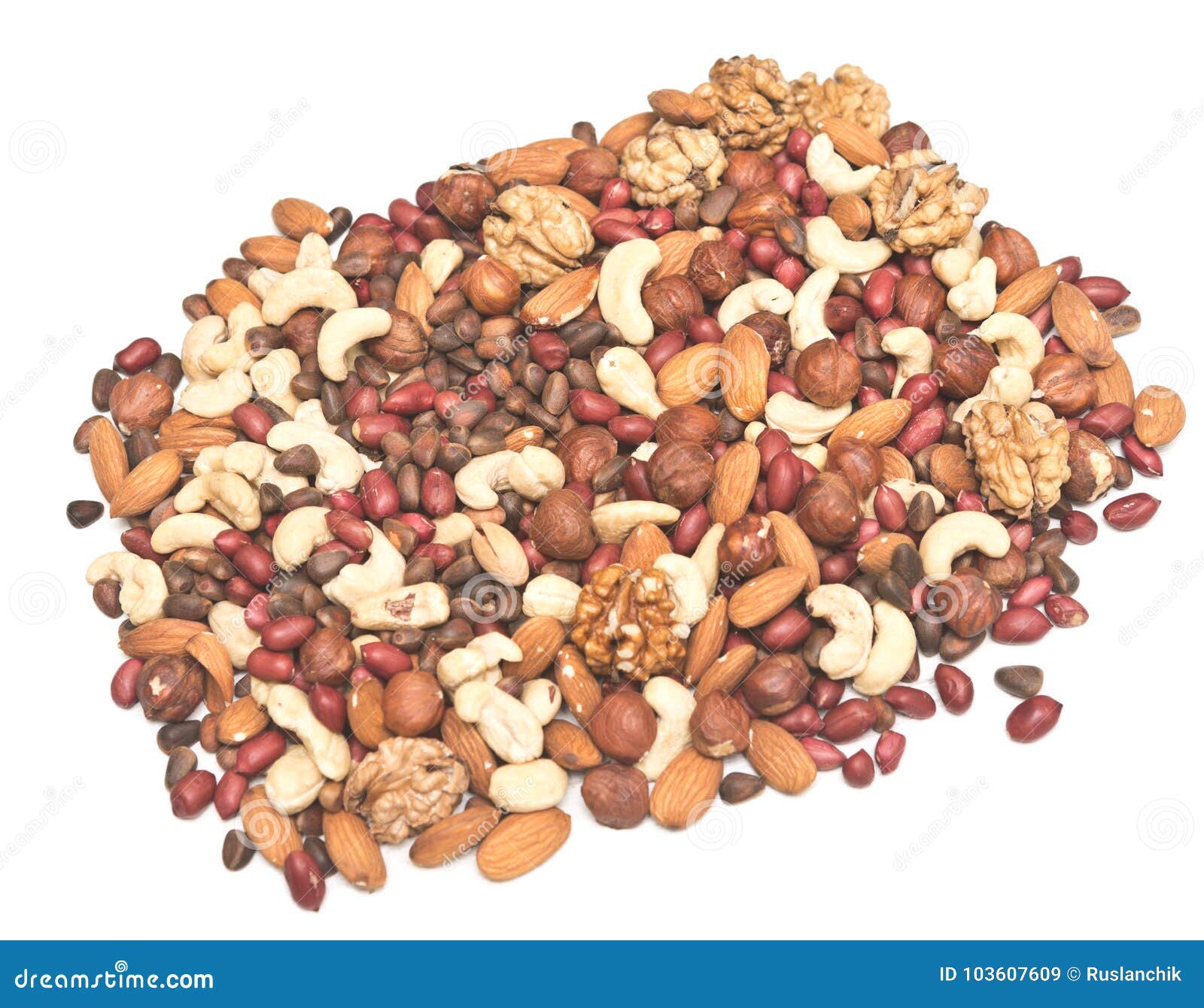 Mixed nuts stock image. Image of fruit, healthy, nature - 103607609