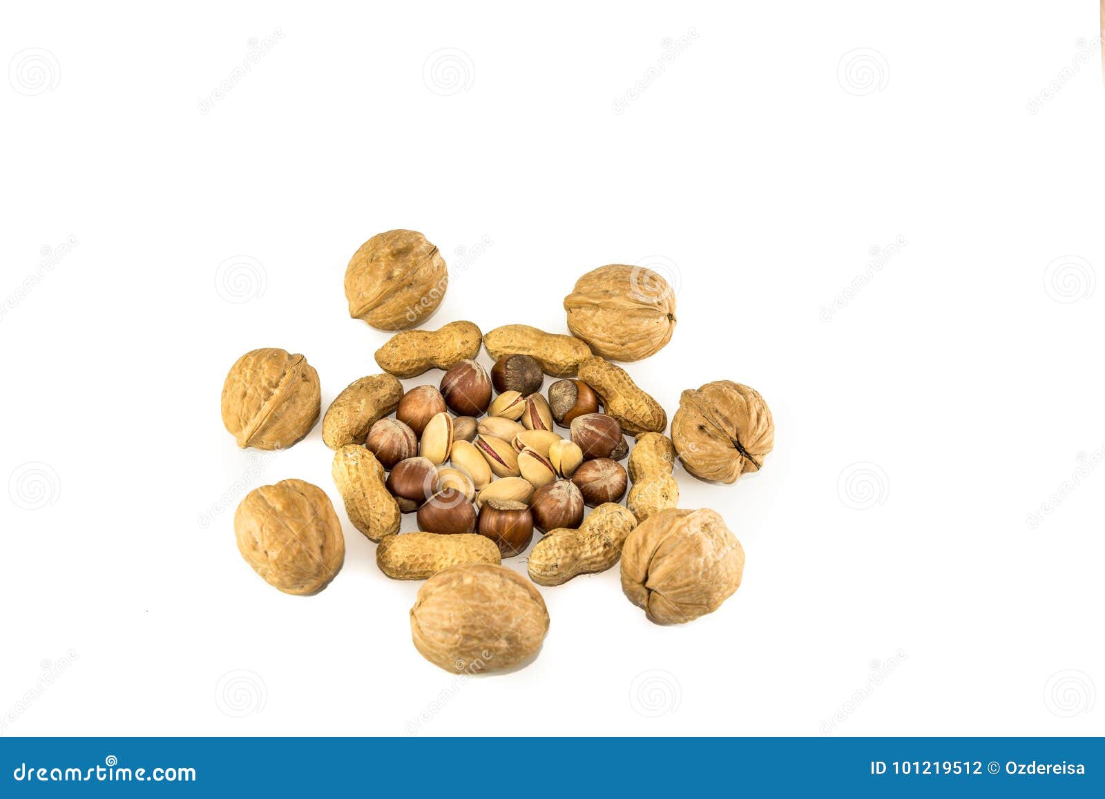 Mixed nuts stock photo. Image of pattern, kernel, horizontal - 101219512