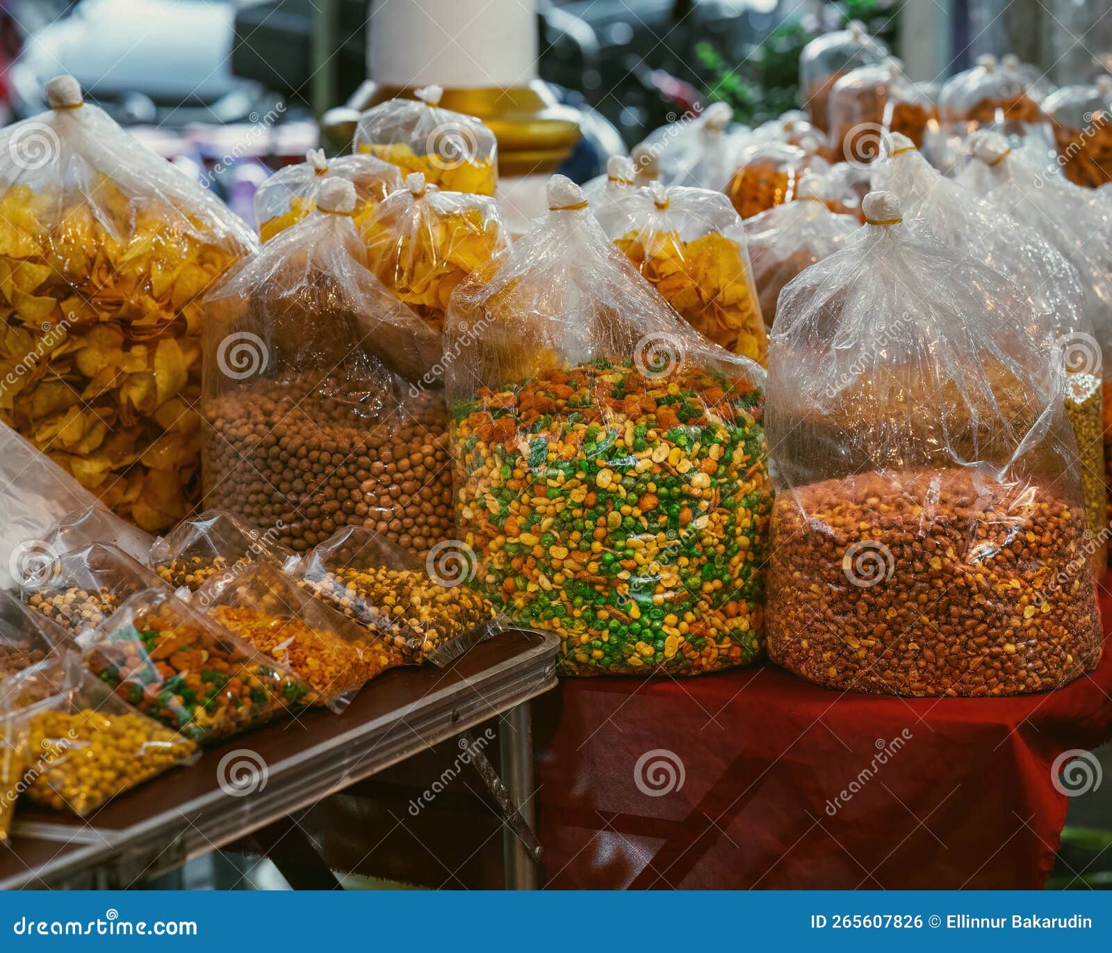 Mixed Nuts for Sale at the Indian Local Market Stock Photo - Image of ...