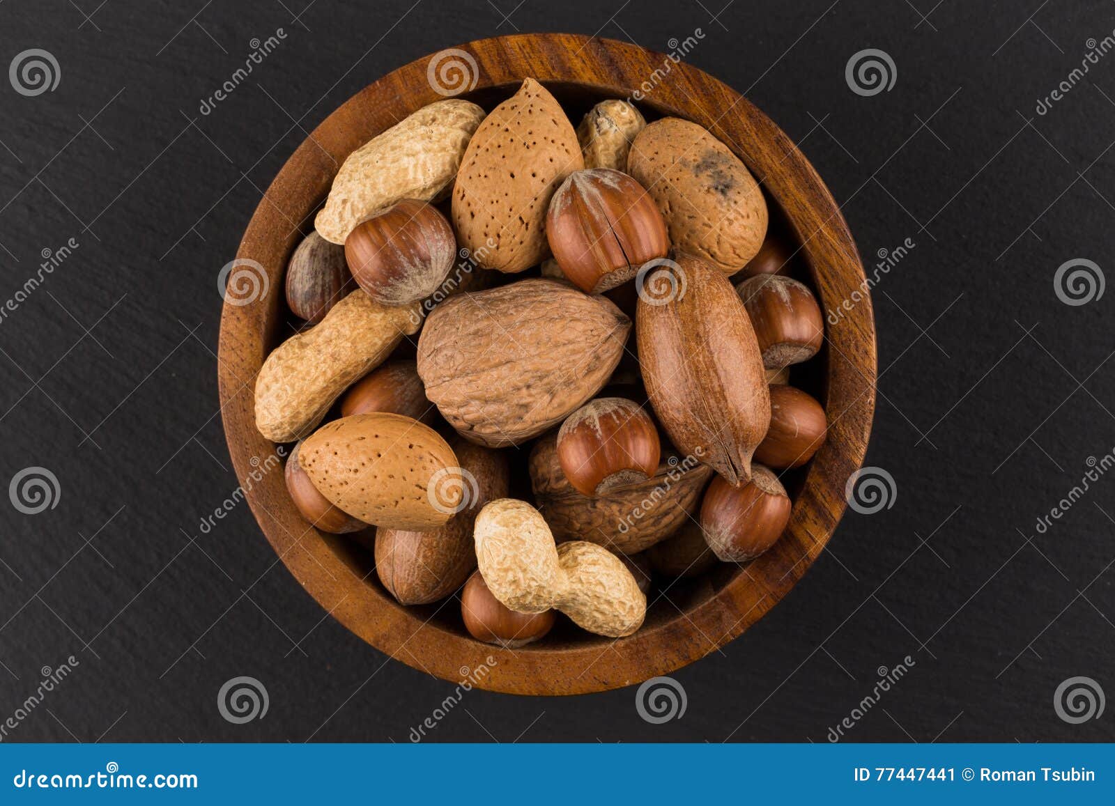 Mixed Nuts in Shells in a Bowl Stock Image - Image of protein, snack ...