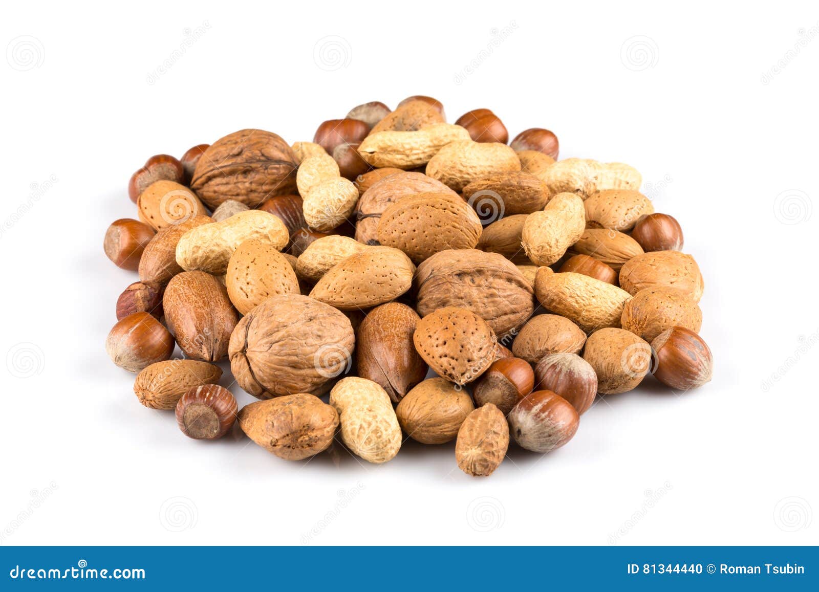 Mixed nuts in shells stock photo. Image of macro, shell - 81344440