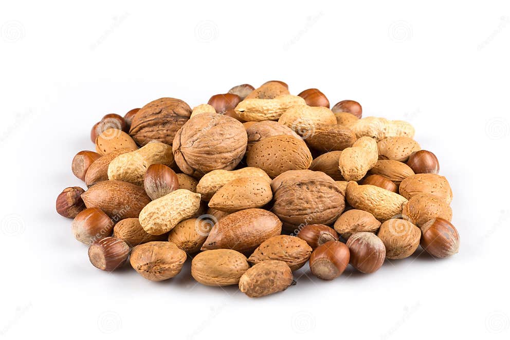 Mixed nuts in shells stock photo. Image of shell, natural - 83770170