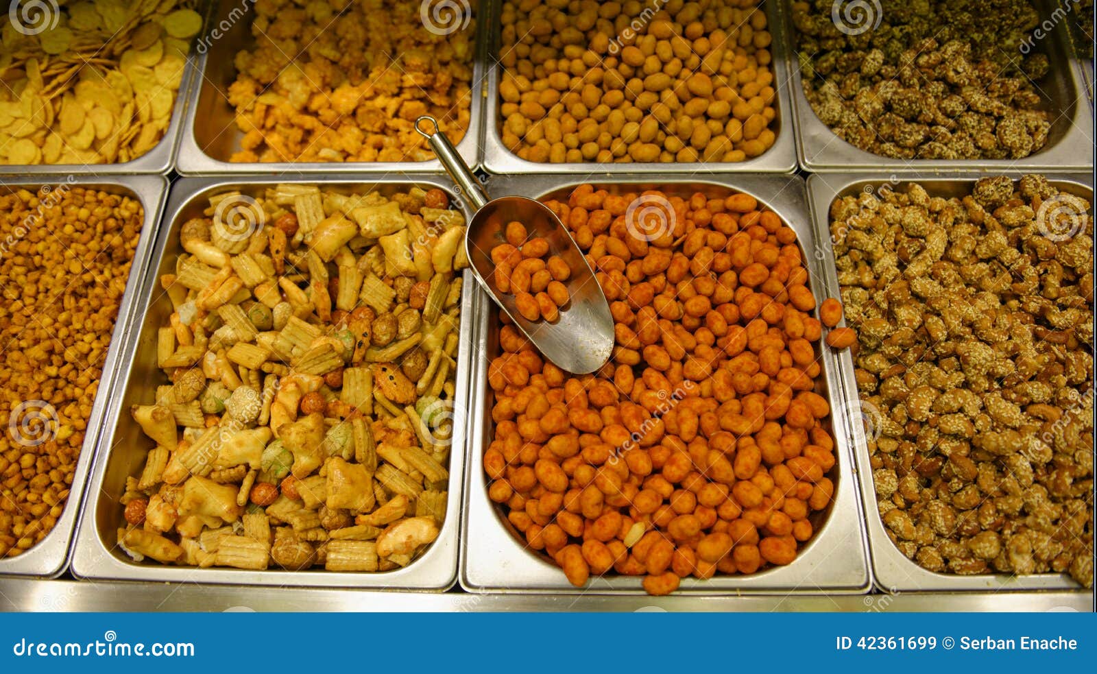 Mixed Nuts and Snacks stock image. Image of spicy, nuts - 42361699