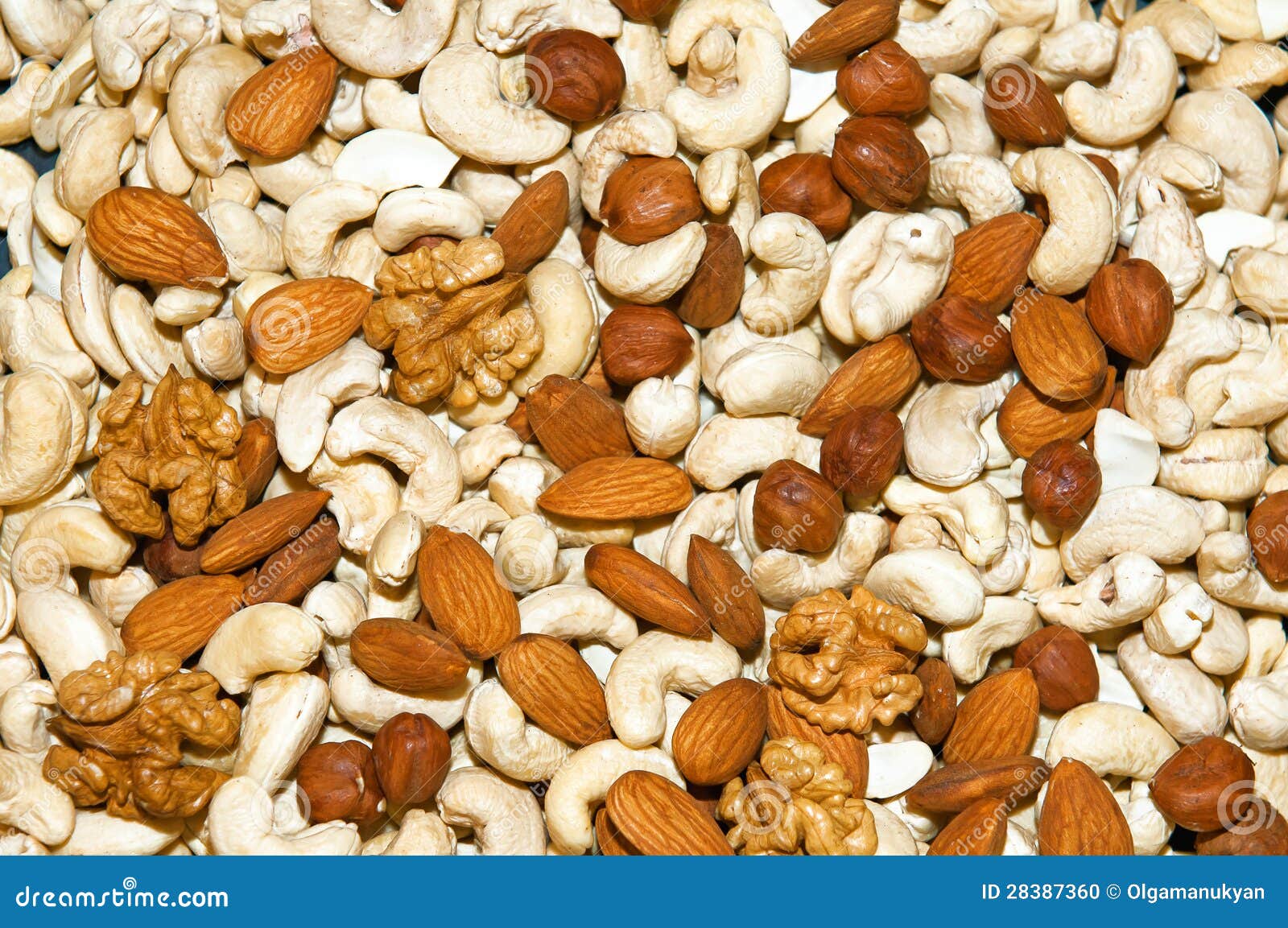 Mixed nuts texture stock photo. Image of macro, medicine - 28387360