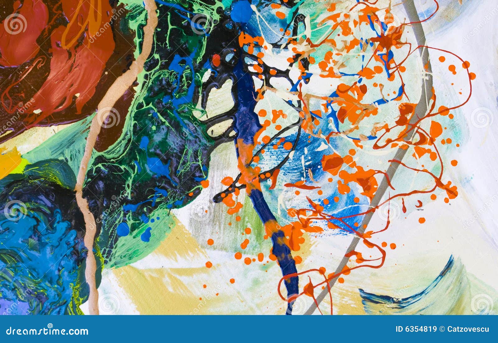 Mixed oil colors stock image. Image of pigment, acrylic - 6354819