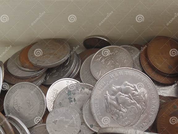 Mixed Old and Foreign Coins Stock Photo - Image of historic, foreign ...