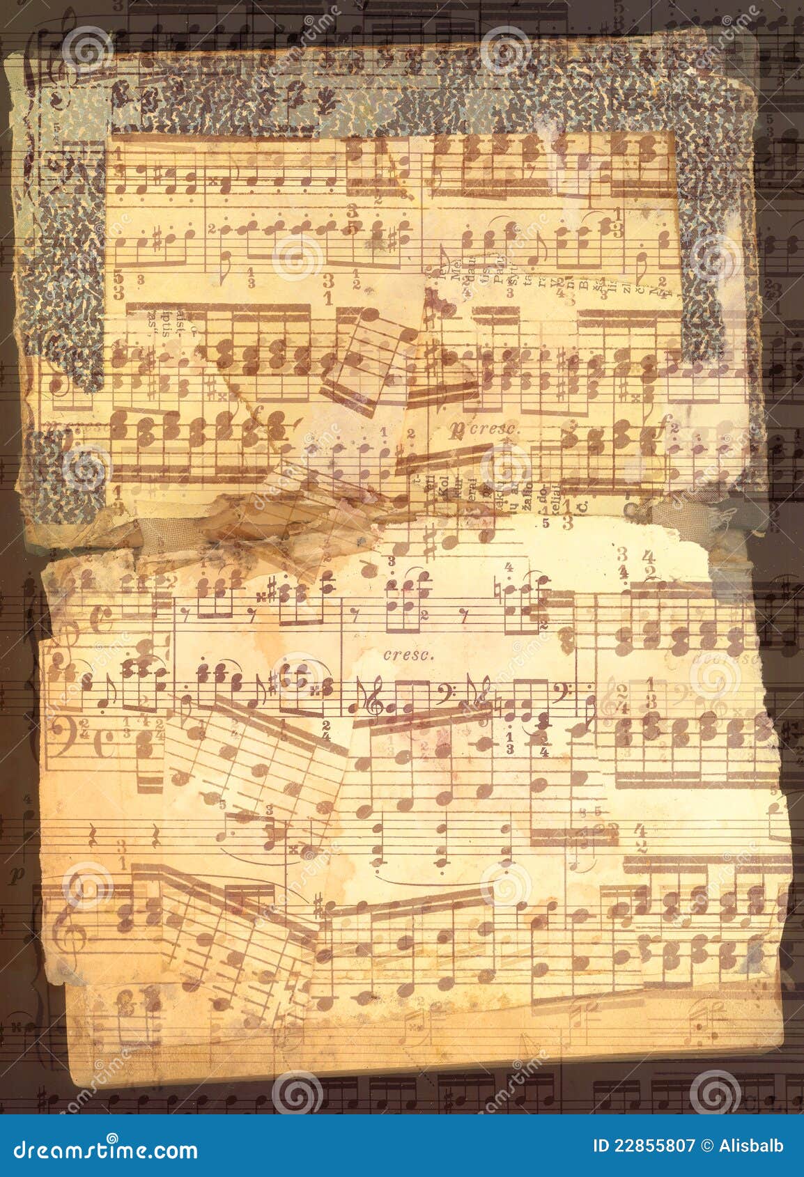 Mixed Old Paper and Notes Background Stock Image - Image of rustic ...