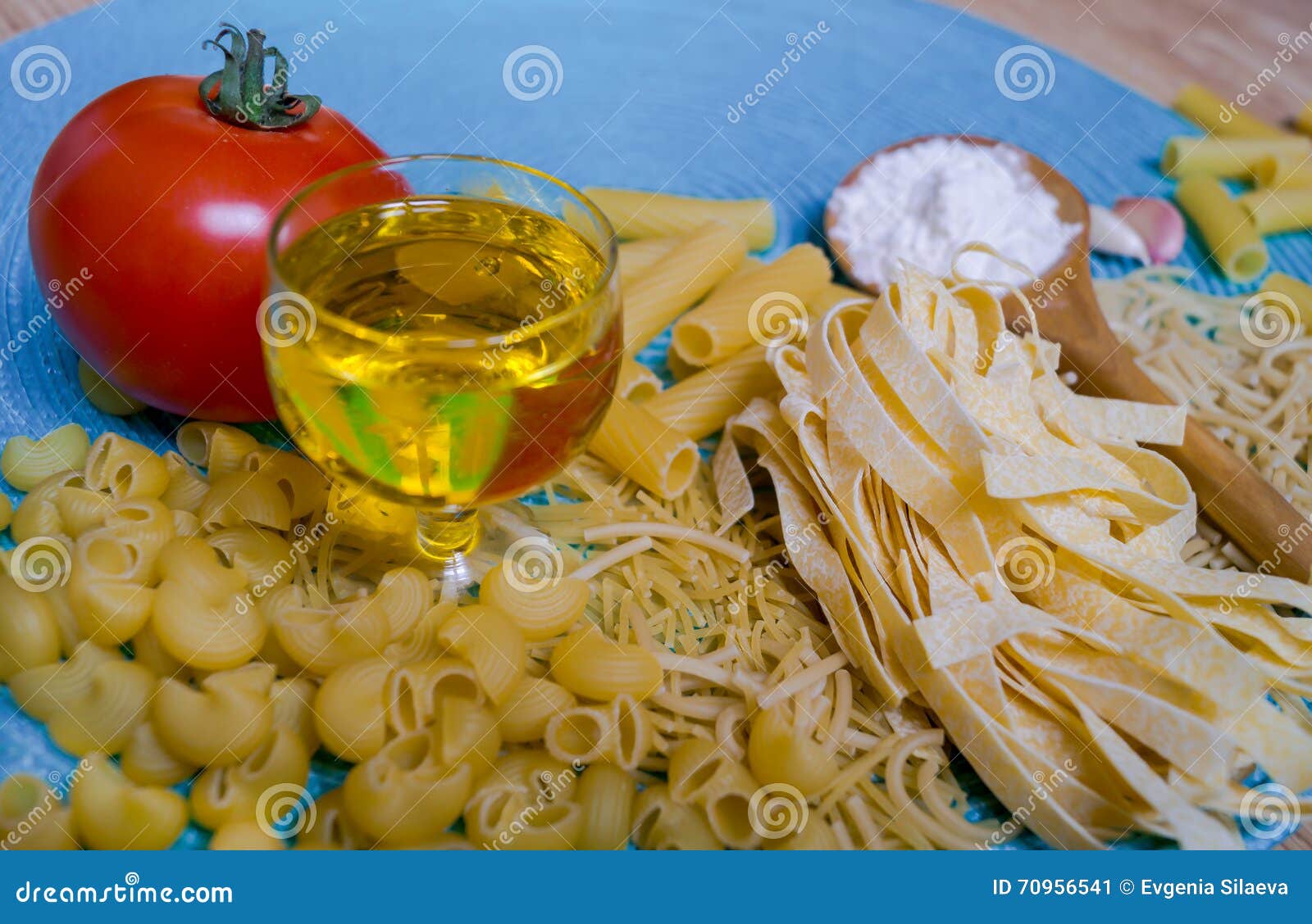 Mixed pasta stock image. Image of dried, food, meal, flour - 70956541