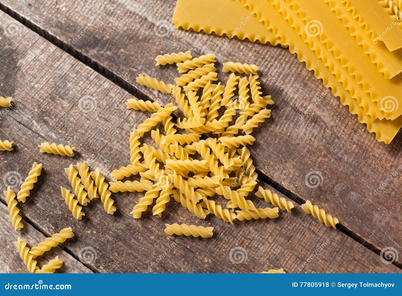 Mixed pasta stock photo. Image of assortment, vegetarian - 77805918