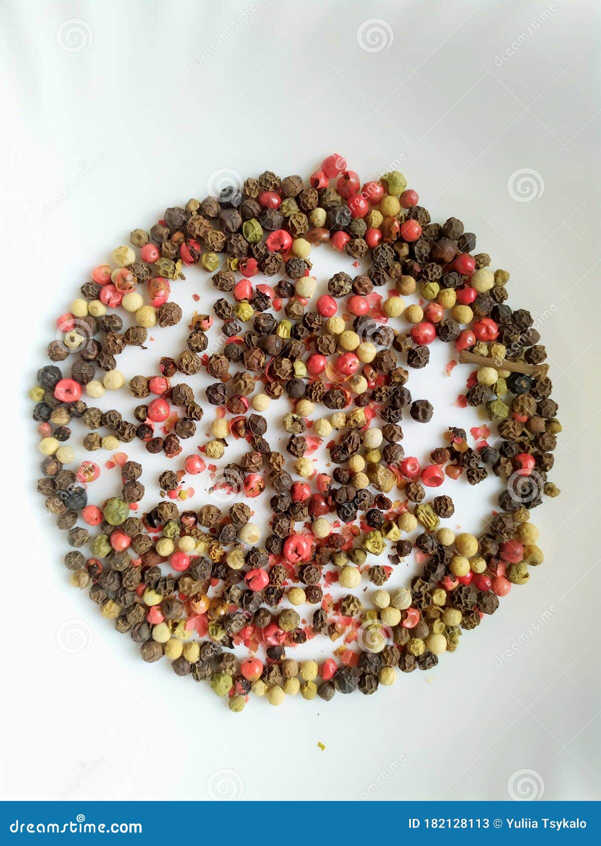 Mixed Pepper. White, Red and Black Pepper Grain Stock Image - Image of ...