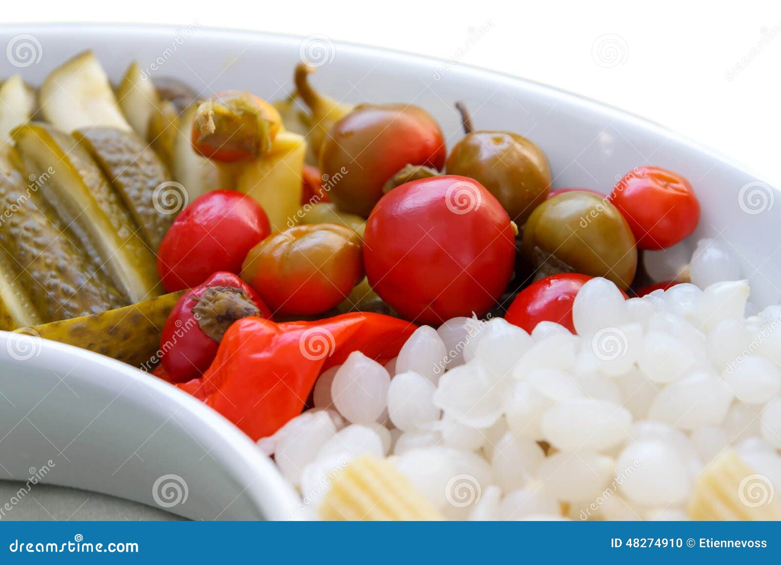Mixed pickles. stock photo. Image of diet, crunch, conserved - 48274910