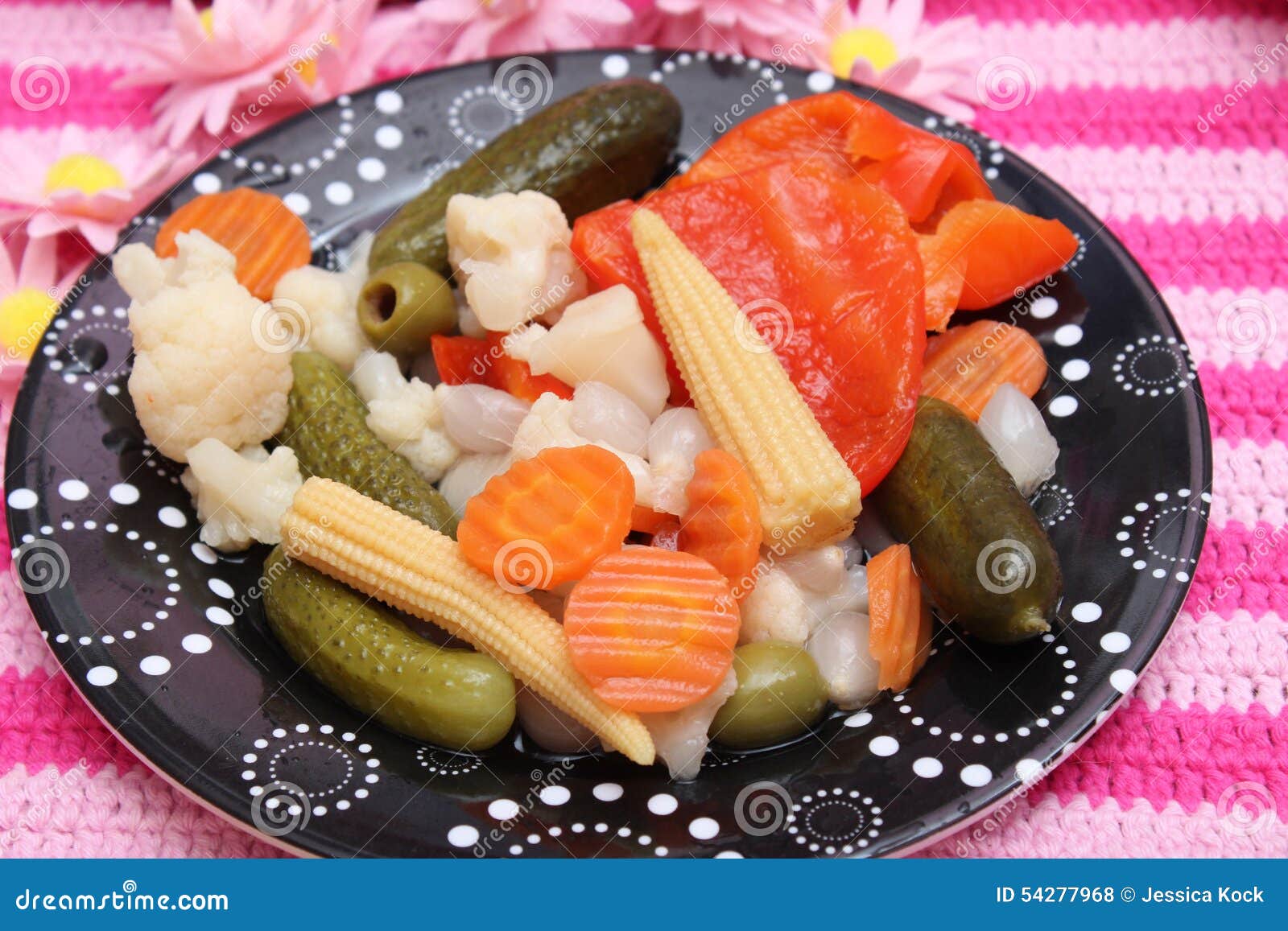 Mixed pickles stock photo. Image of healthy, buffet, carrots - 54277968