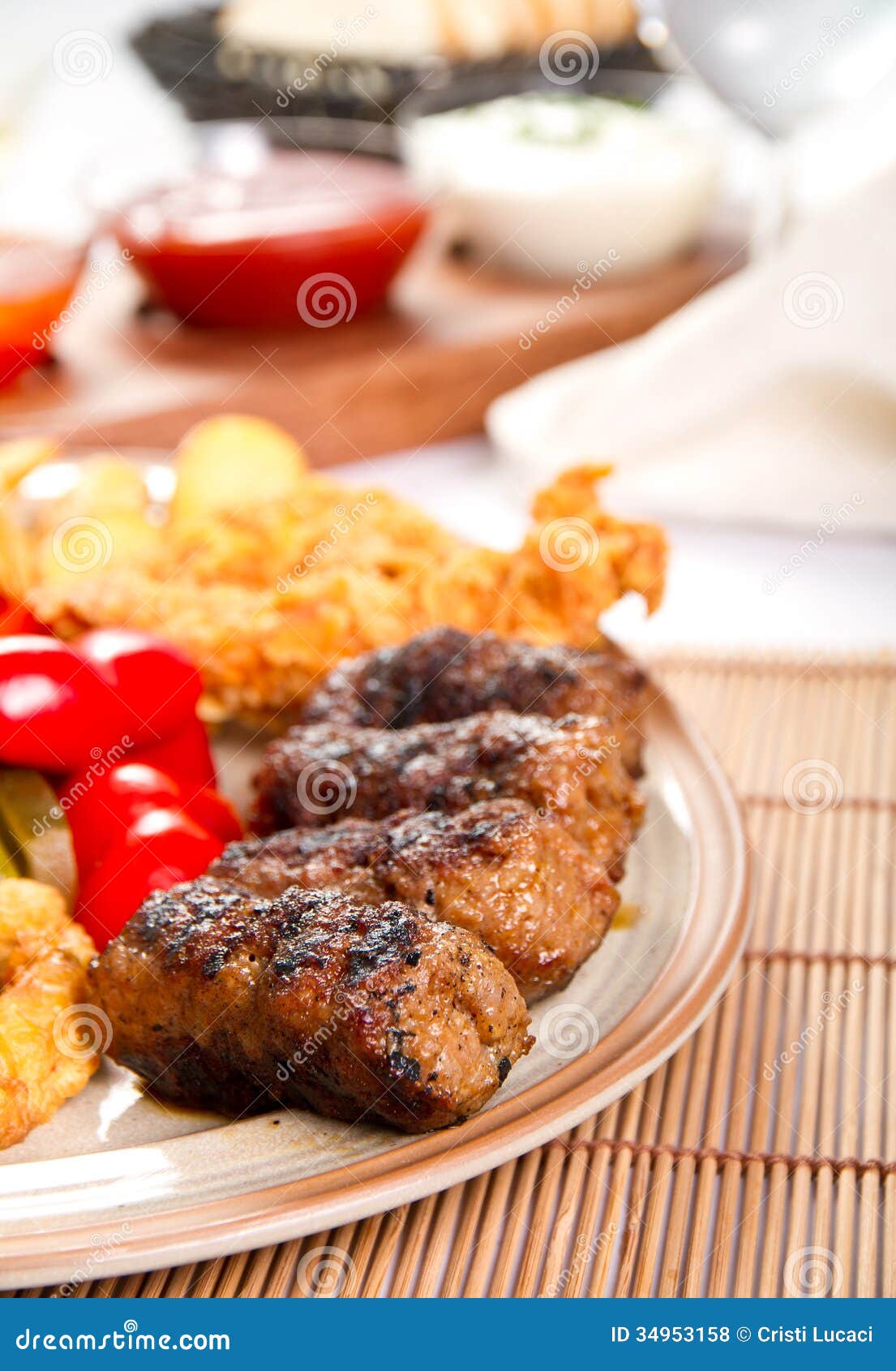 Mixed platter stock photo. Image of cooked, meatballs - 34953158