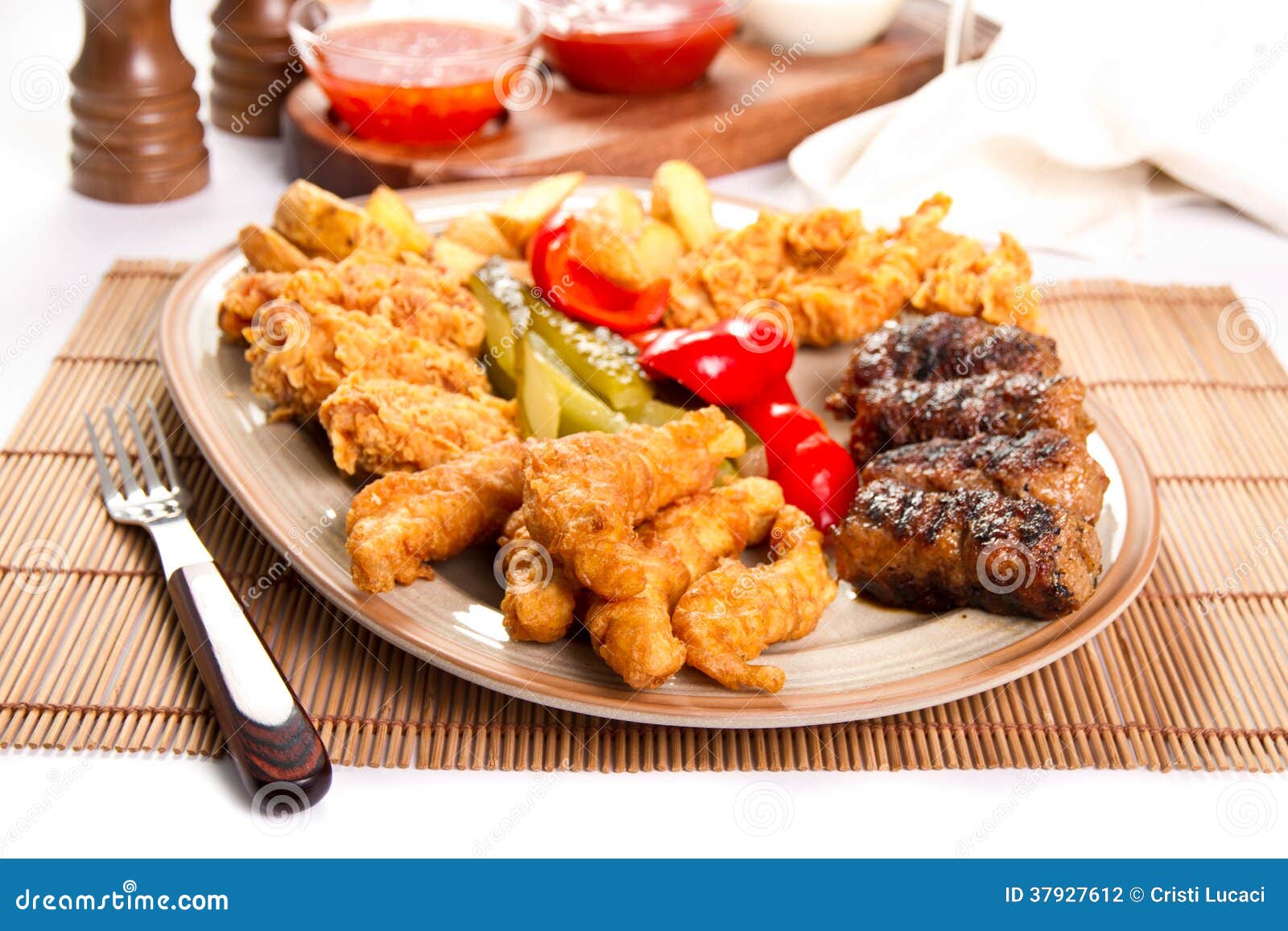 Mixed platter stock photo. Image of kebab, pickles, gourmet - 37927612