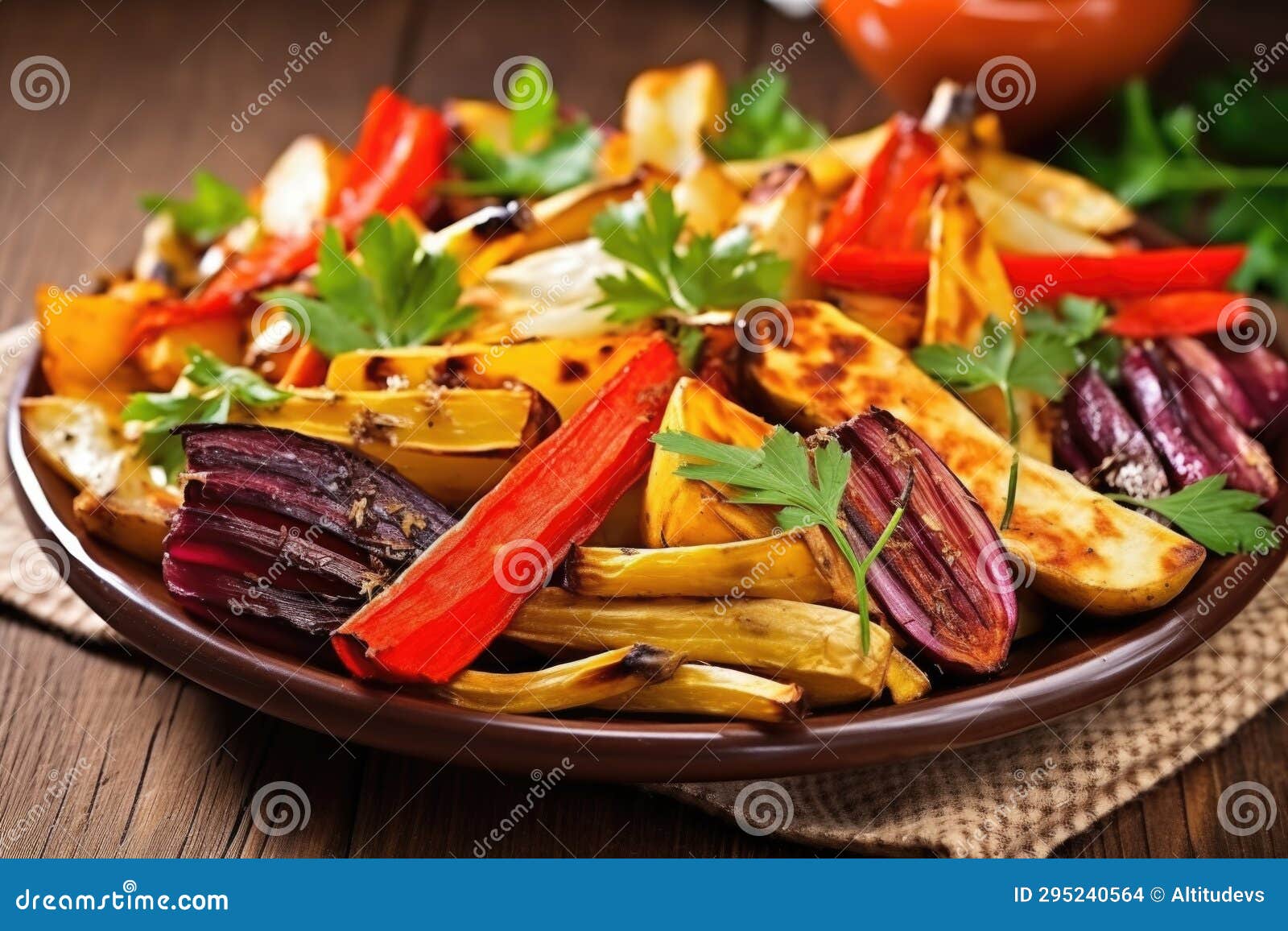 Mixed Platter of Grilled Root Vegetables Stock Photo - Image of fresh ...