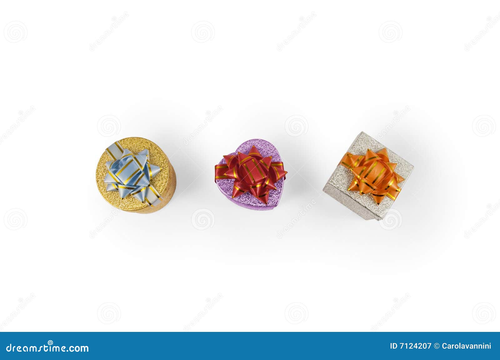 Mixed presents stock image. Image of silver, shiny, present - 7124207