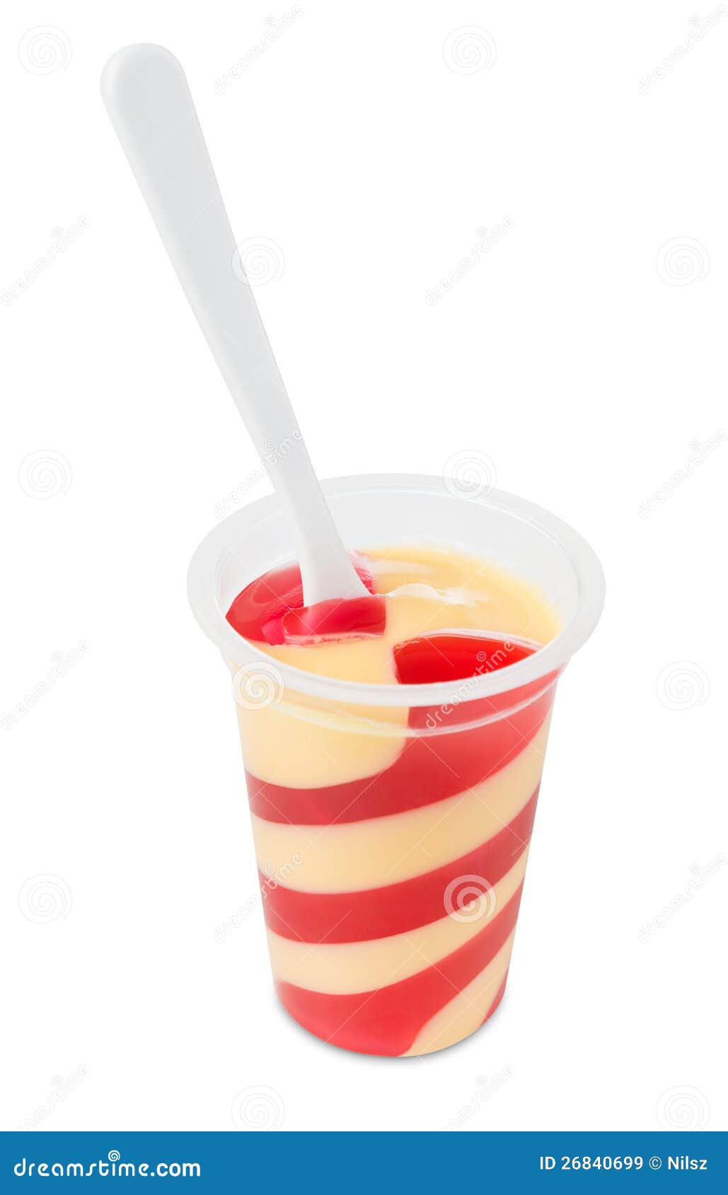 Mixed pudding with spoon stock image. Image of mixed - 26840699