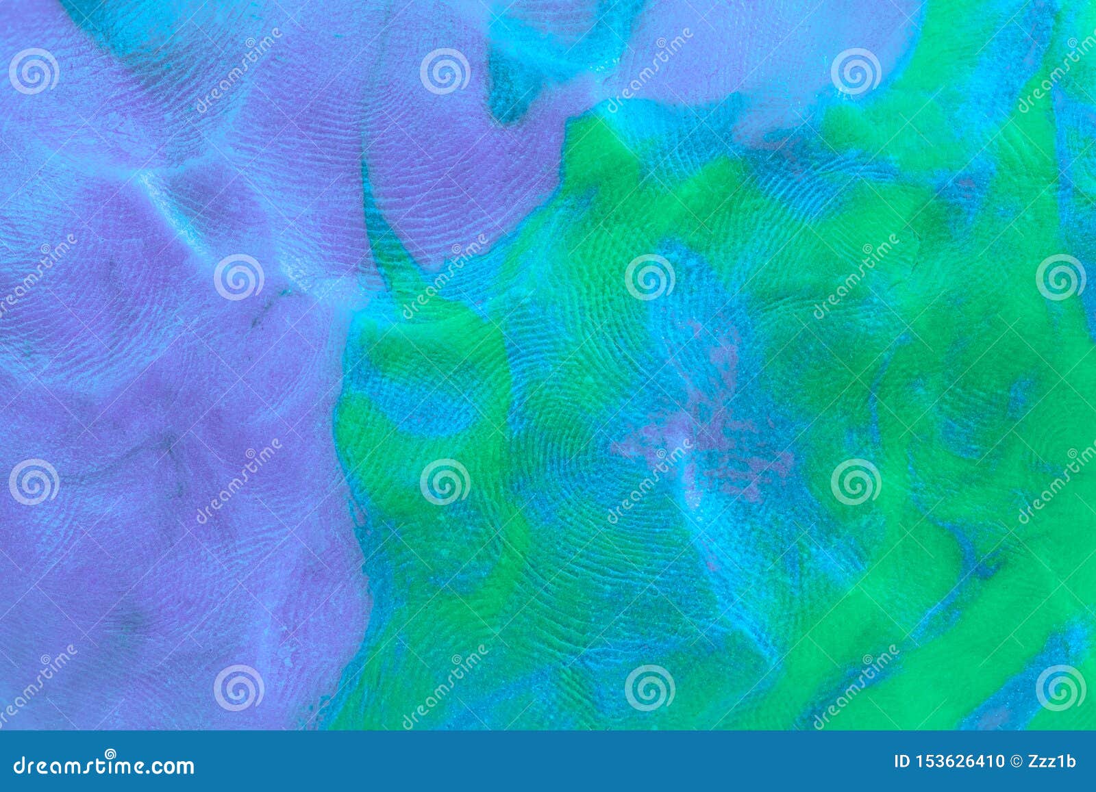 Mixed Purple-green Flat Plasticine Texture with Distinct Fingerprints ...