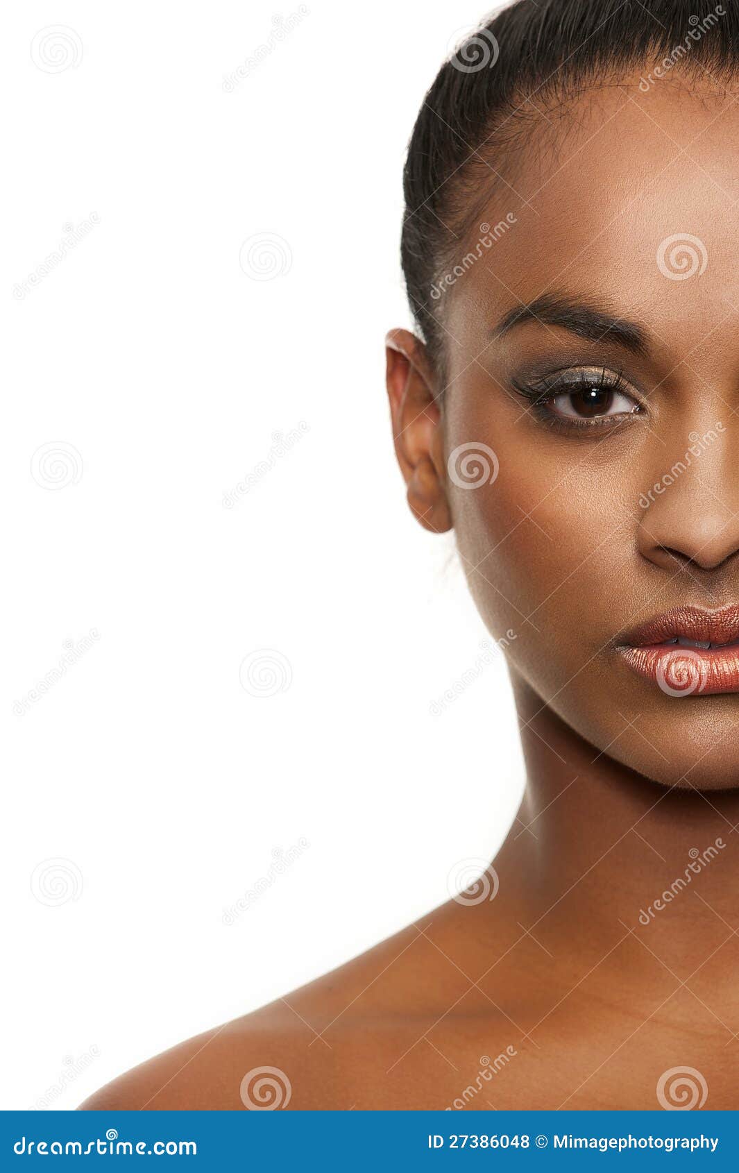 Mixed Race Beauty stock photo. Image of isolated, serene - 27386048