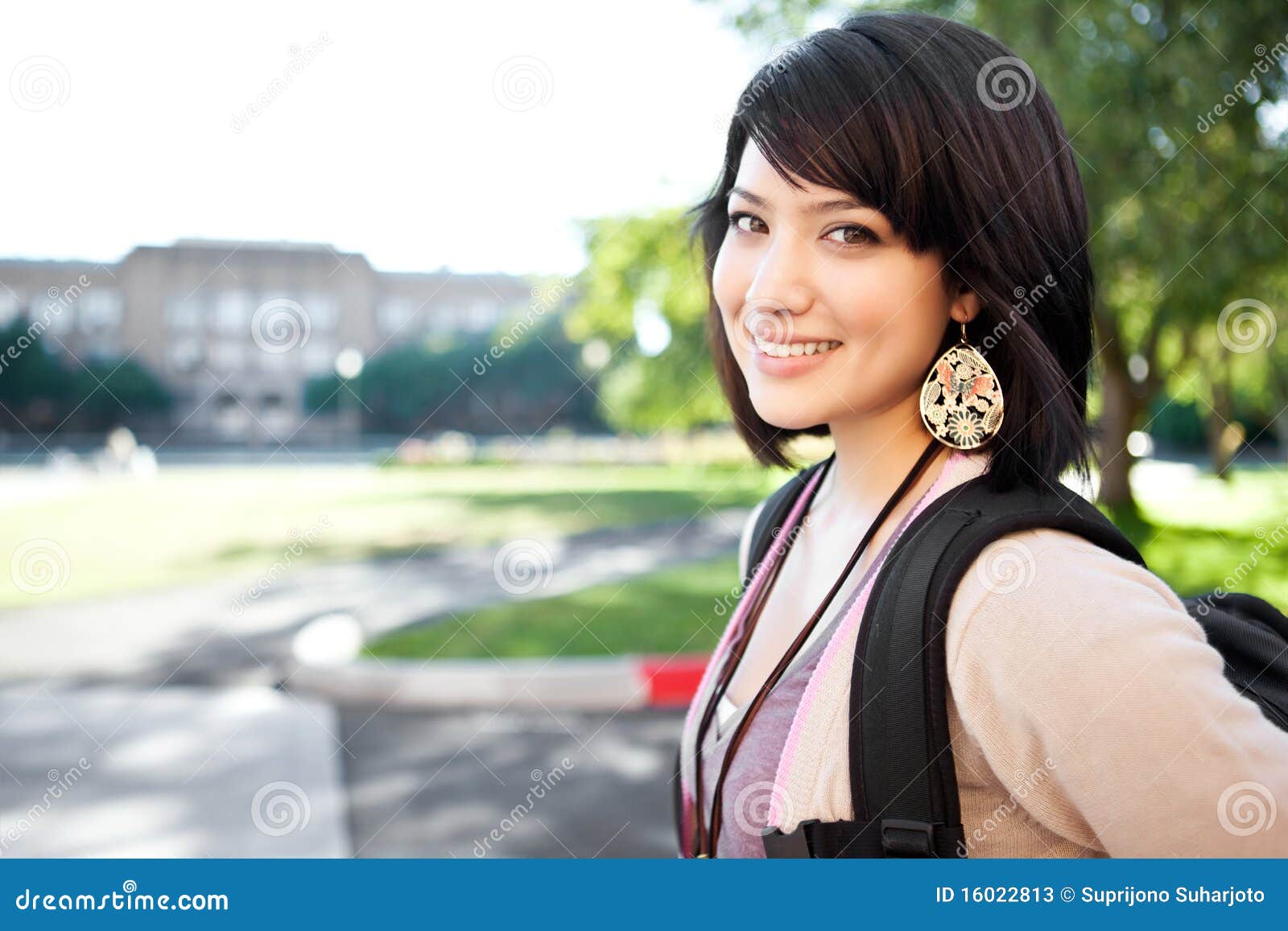 Mixed race college student stock image. Image of horizontal - 16022813