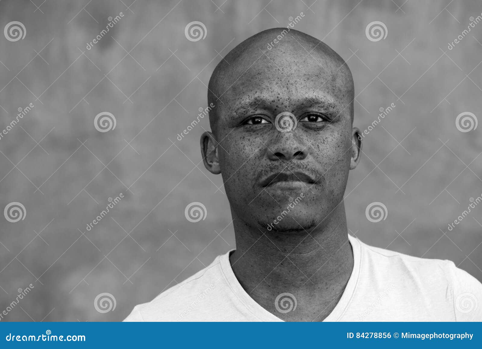Mixed Race Man with Freckles Staring Stock Photo - Image of cool ...