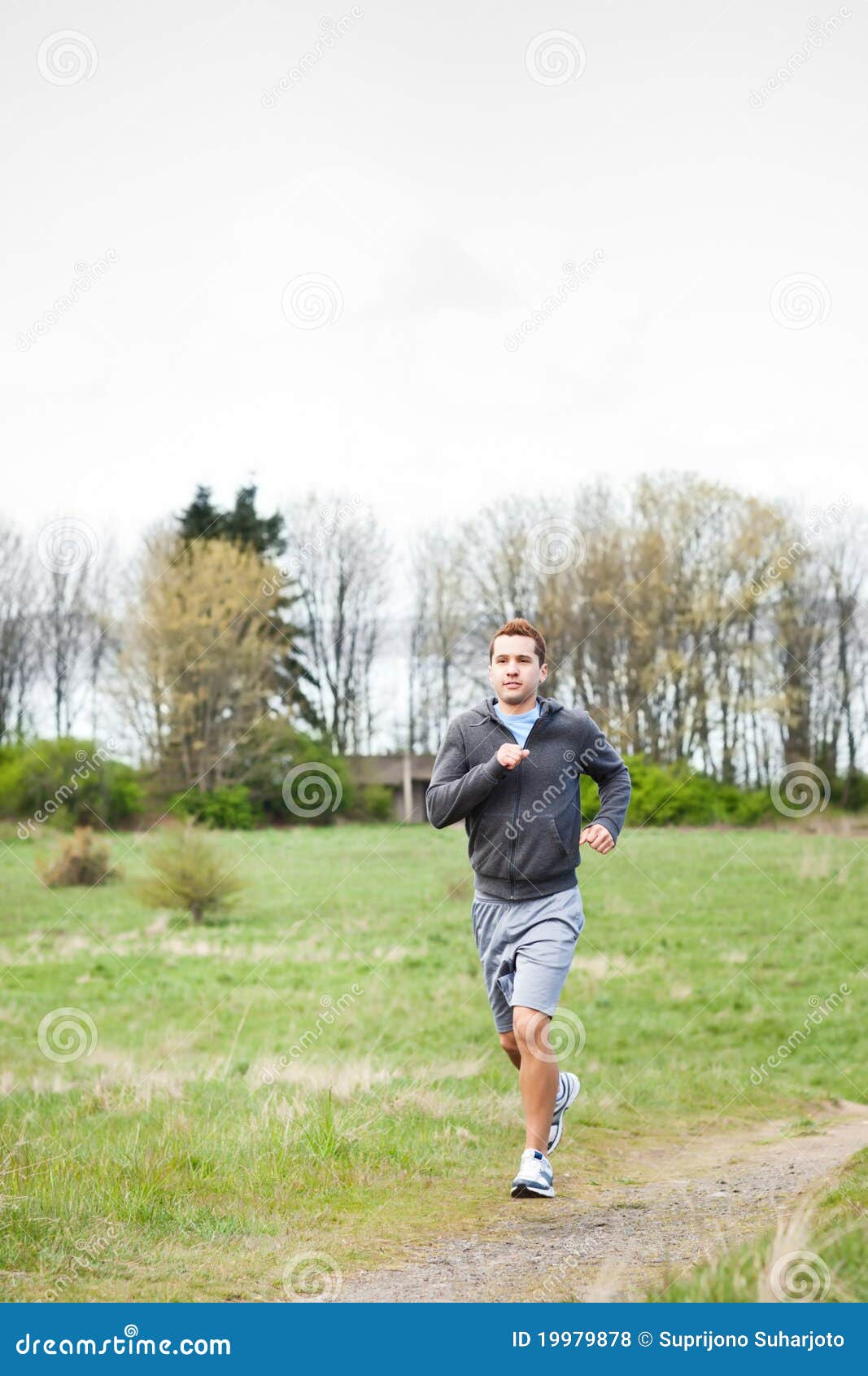Mixed race man running stock photo. Image of summer, exercise - 19979878