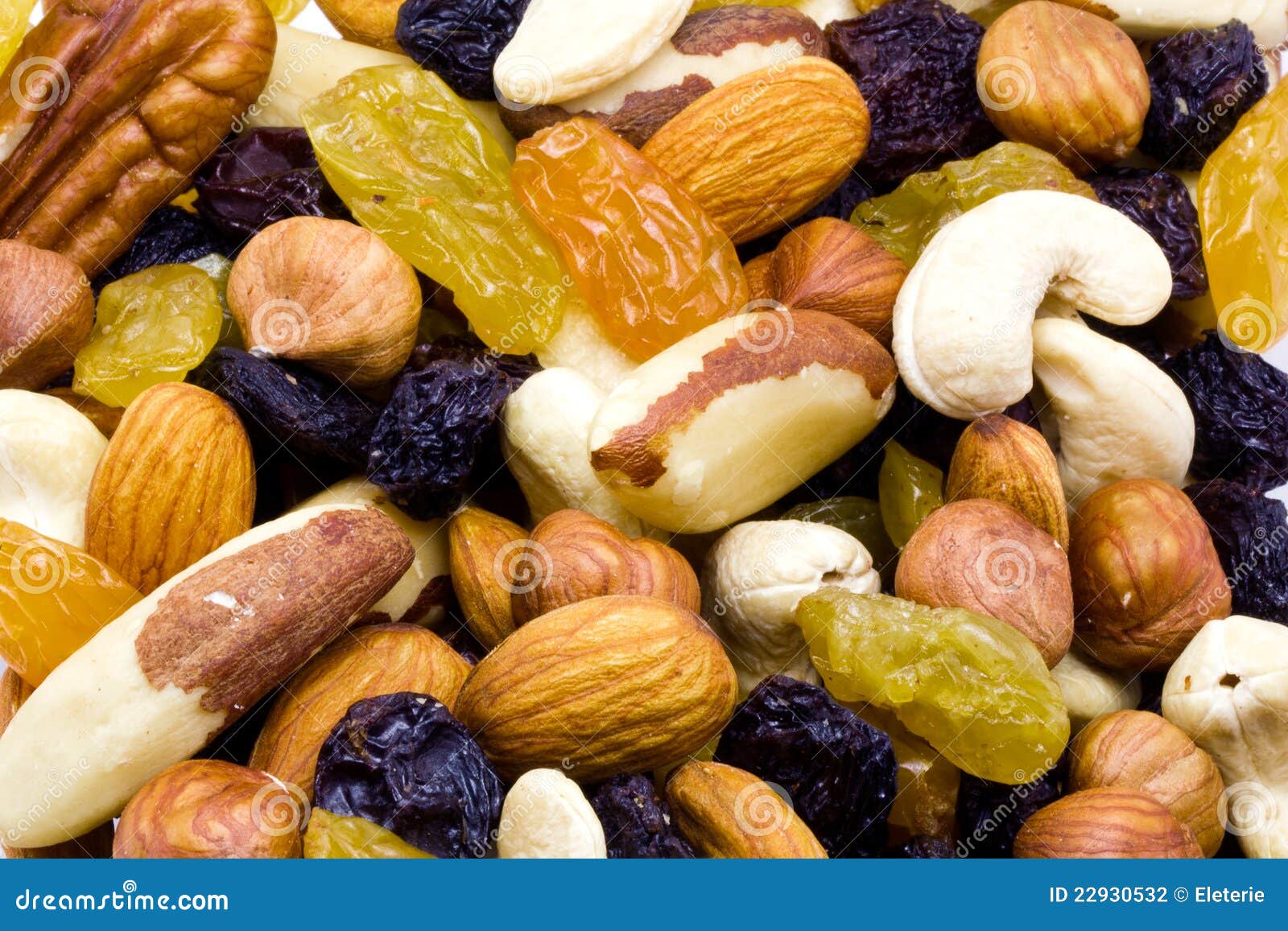 Mixed raisins and nuts stock photo. Image of almond, ingredients - 22930532