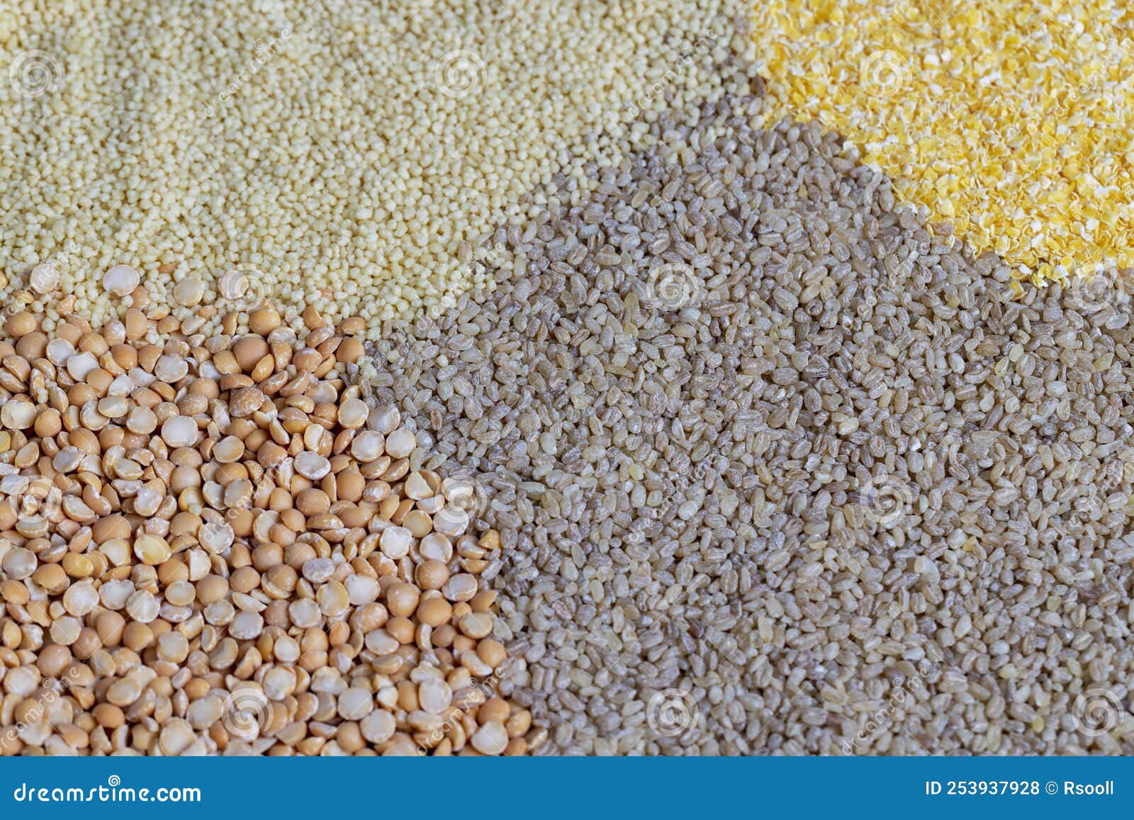 Mixed Raw Cereals from Different Types of Plants Stock Photo - Image of ...