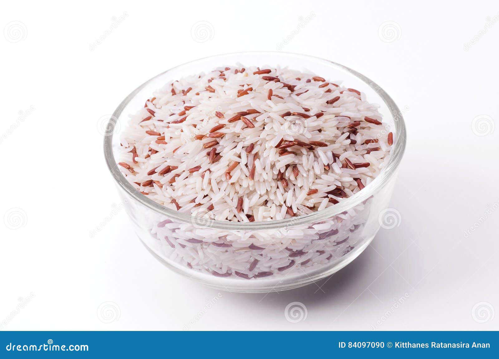 Mixed Rice and Rice-berry on White Background Stock Photo - Image of ...