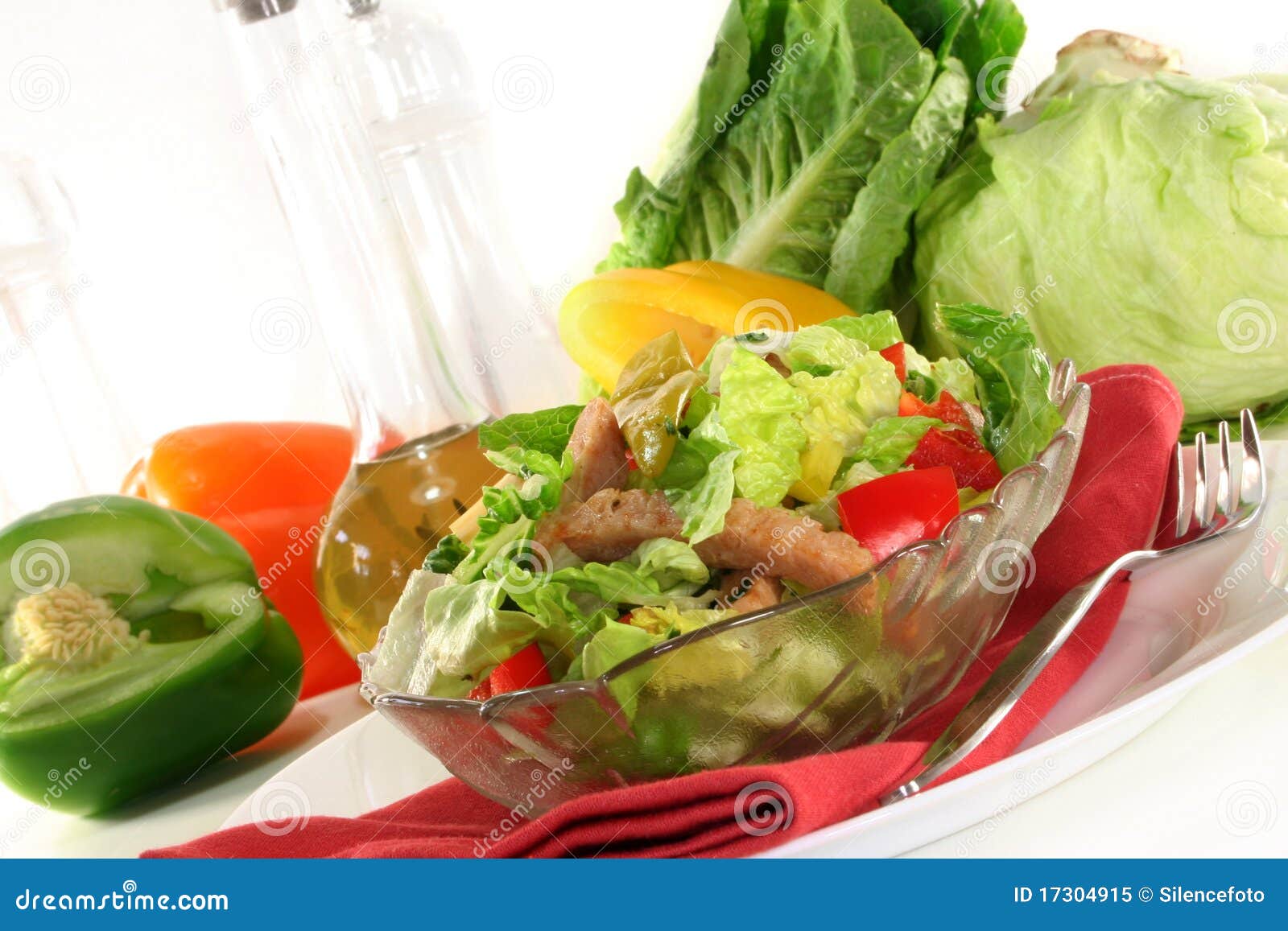 Mixed Salad stock image. Image of fresh, cooking, plates - 17304915