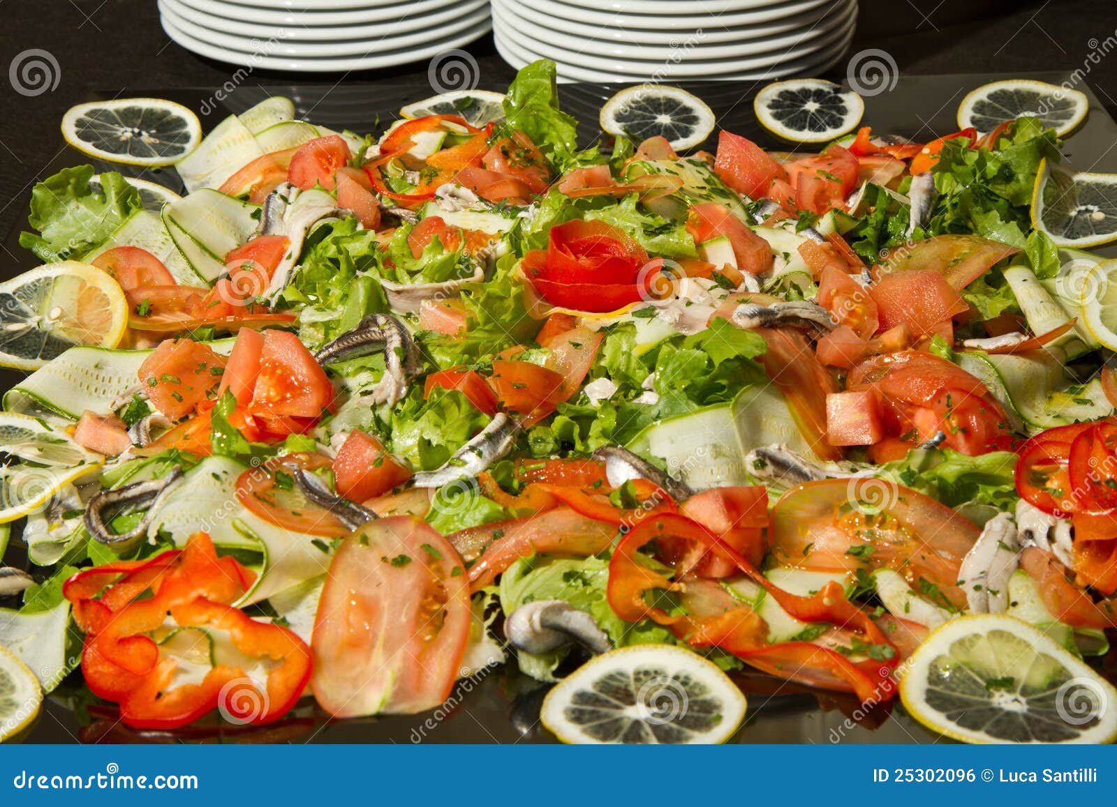 Mixed salad appetizer stock photo. Image of protein, health - 25302096