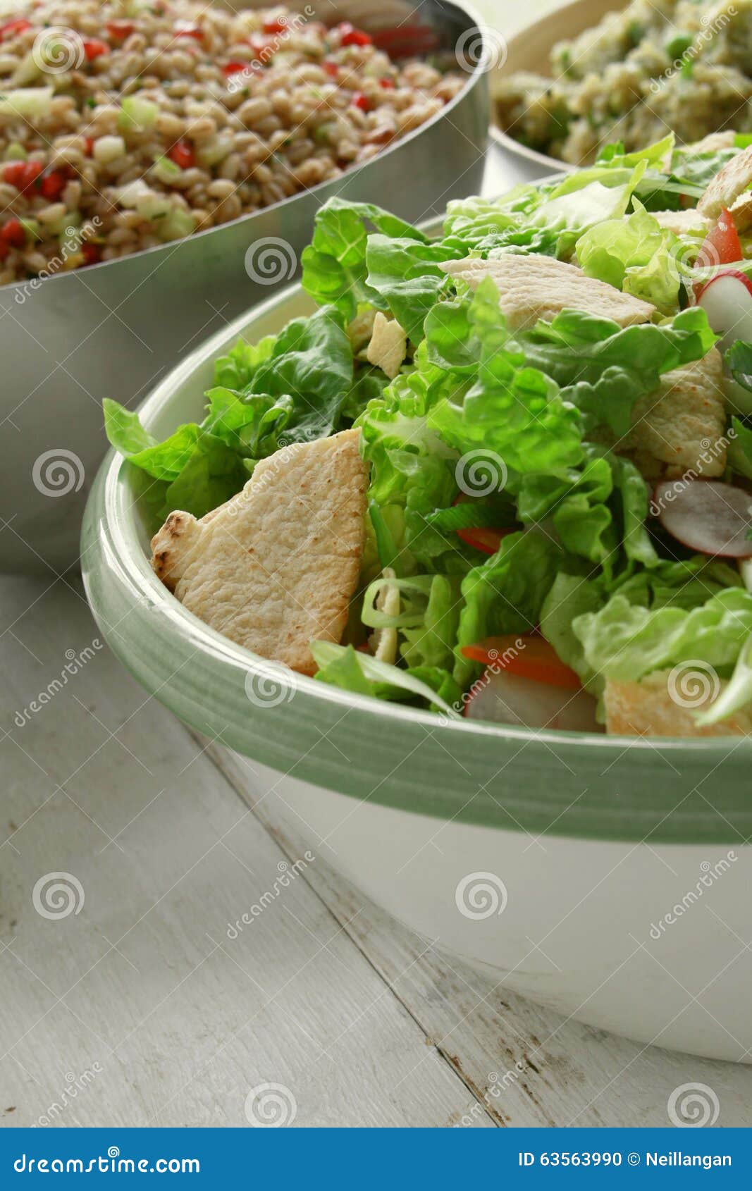Mixed salad bowl stock photo. Image of mixed, salad, summer - 63563990