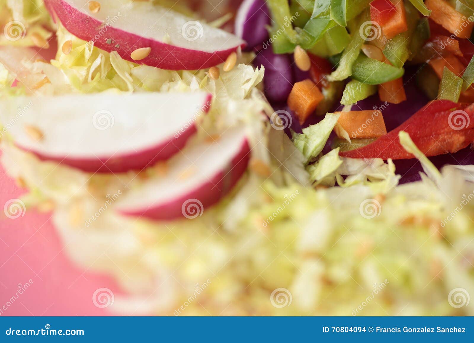Mixed Salad Cut into Julienne Strips Stock Photo - Image of cabbage ...