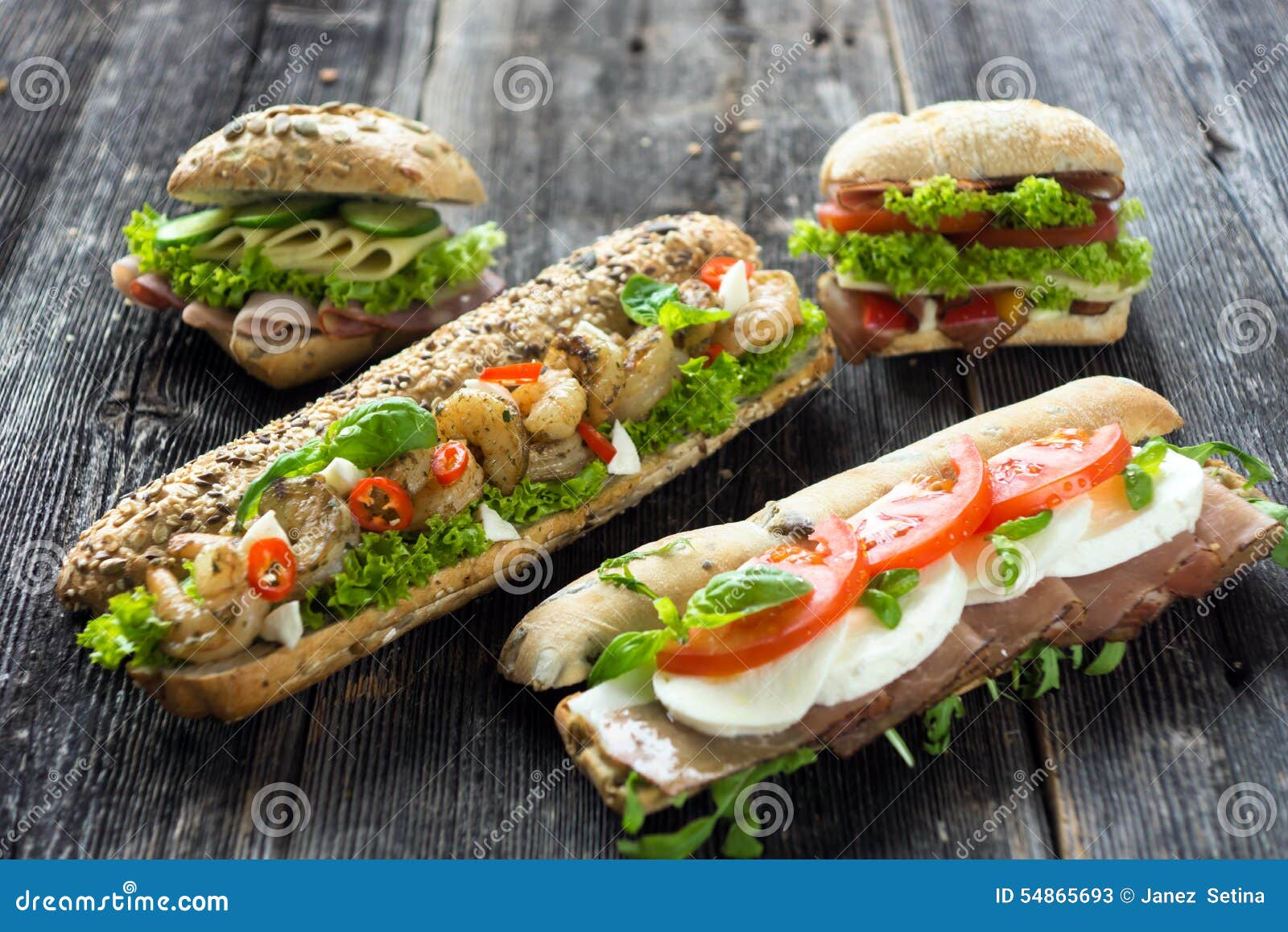 Mixed sandwiches stock image. Image of foodstuff, decorated - 54865693