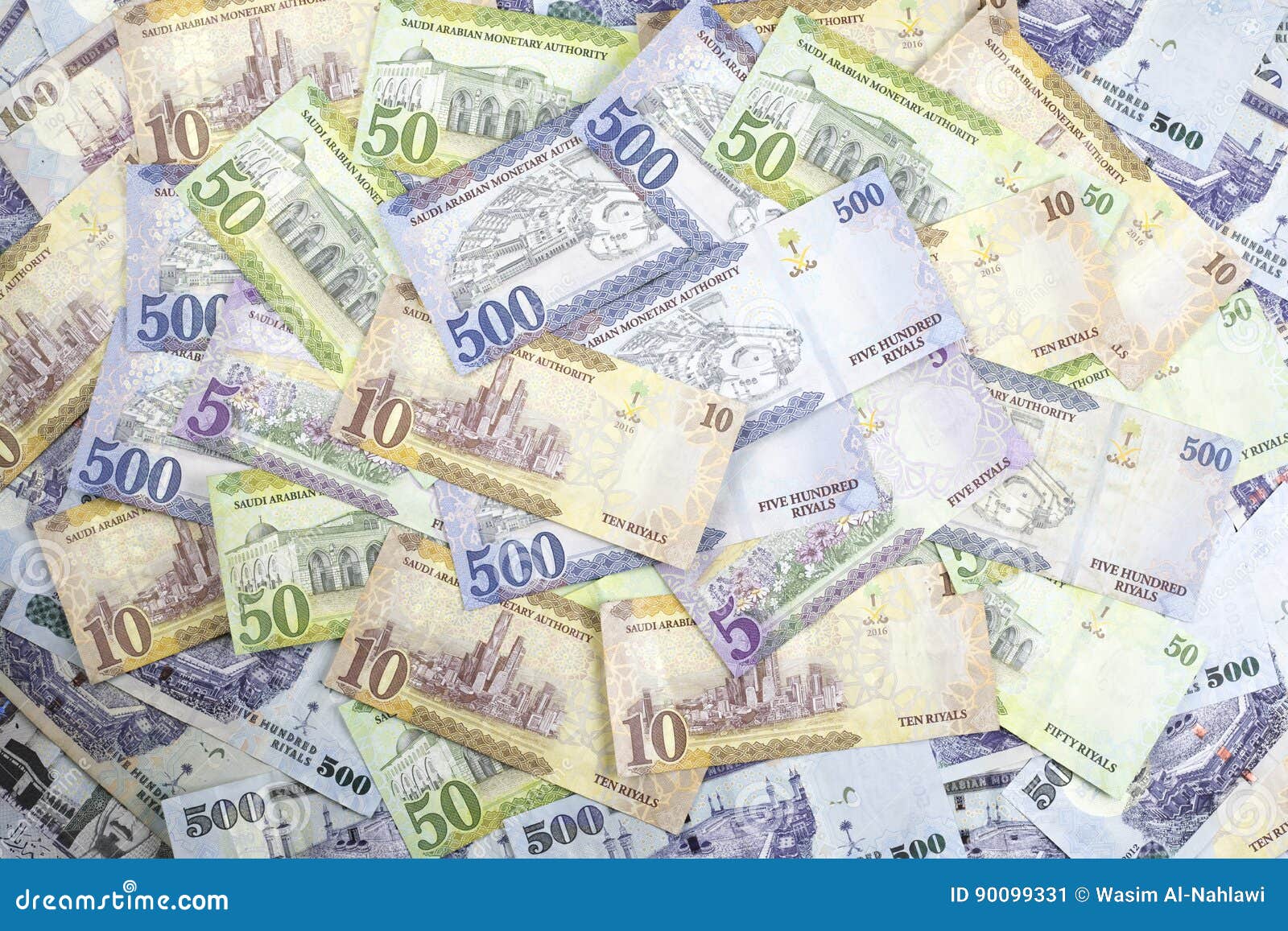 Mixed Saudi riyal Notes stock image. Image of economy - 90099331