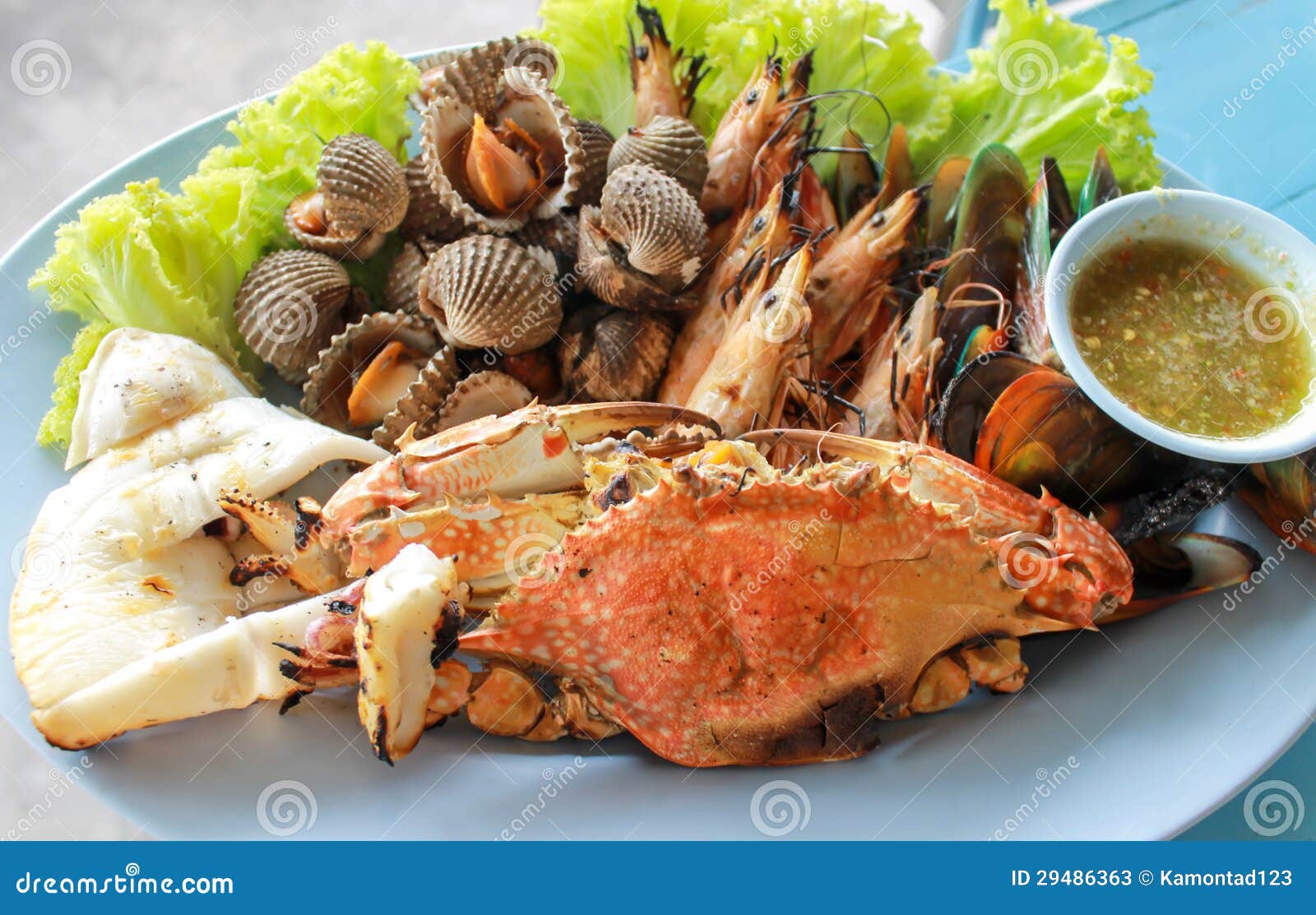 Mixed seafood stock image. Image of dinner, party, chinese - 29486363