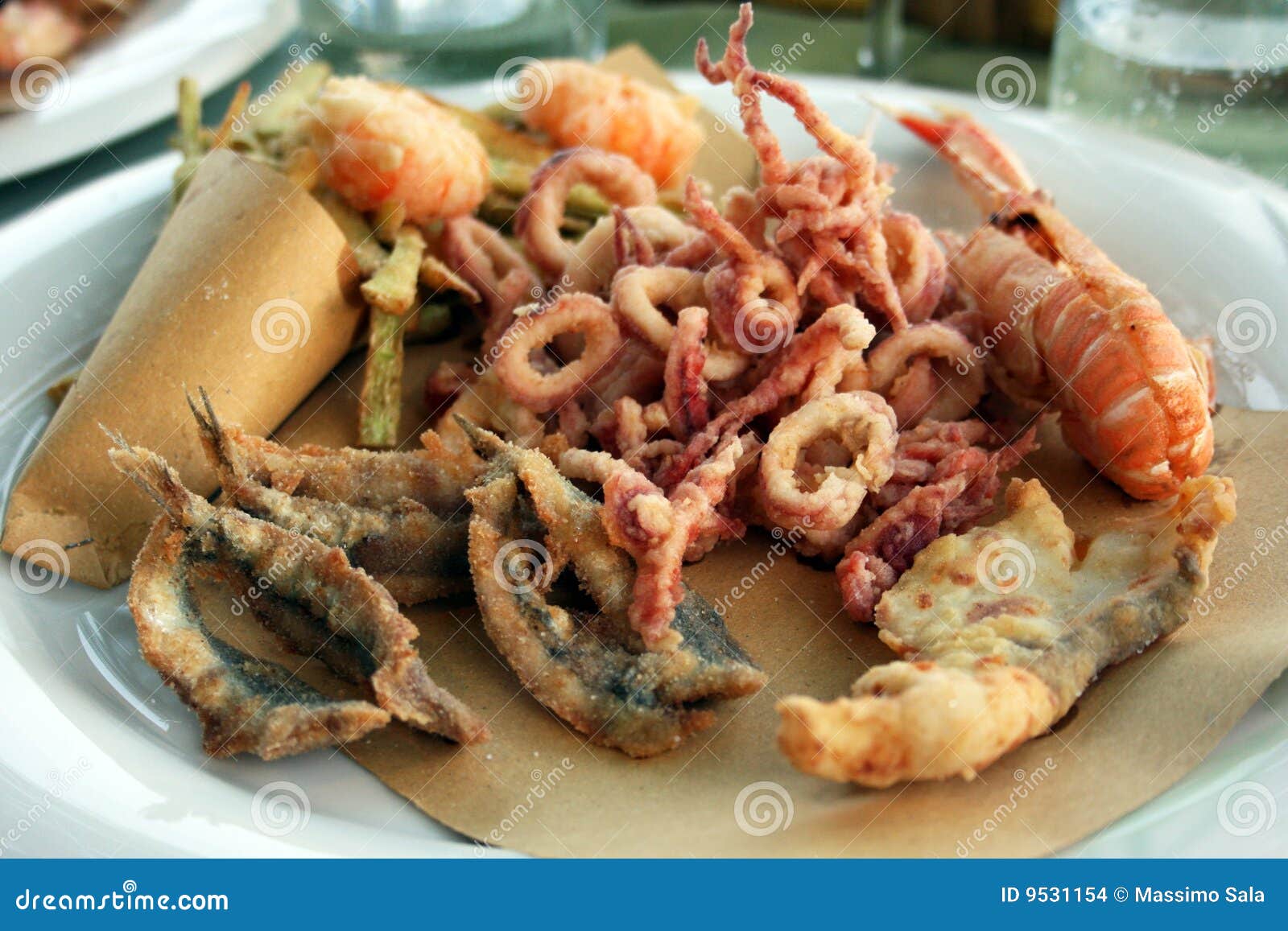 Mixed seafood stock photo. Image of ingredient, plane - 9531154