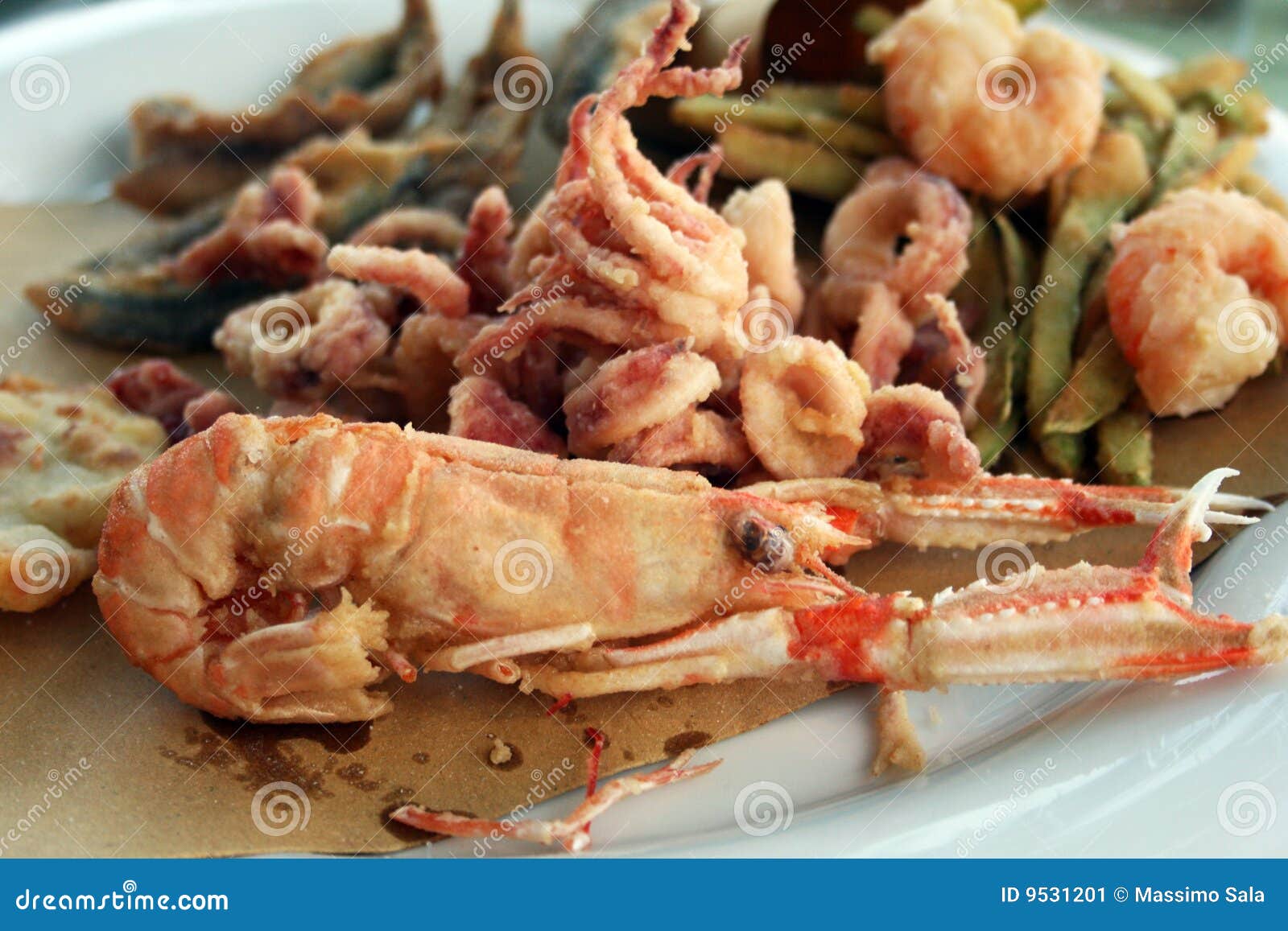 Mixed seafood stock image. Image of fish, calamari, beautiful - 9531201
