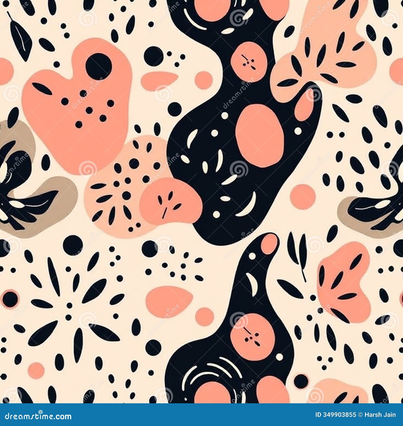 Mixed Seamless Pattern Vector Set Stock Illustration - Illustration of ...