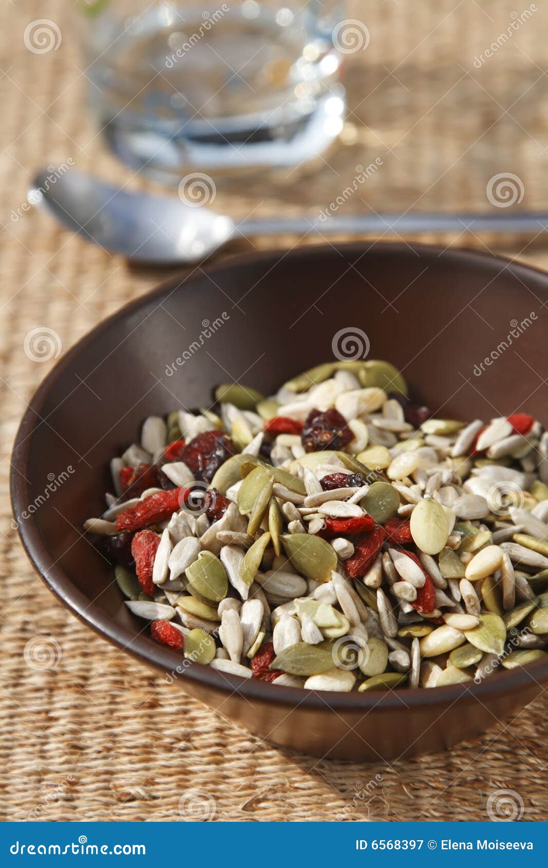 Mixed Seeds Cereal for Healthy Breakfast Stock Image - Image of ...