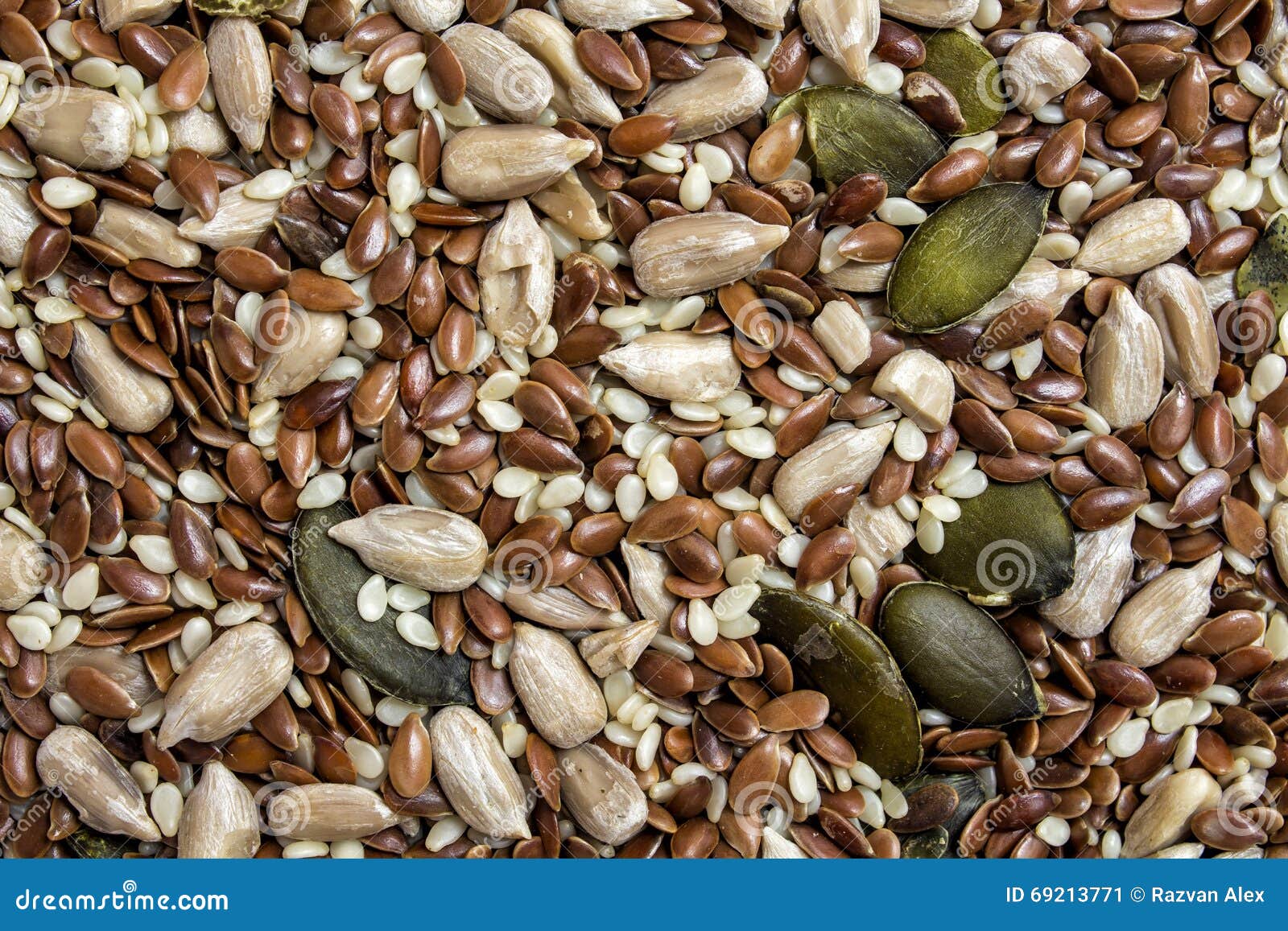 Mixed seeds stock image. Image of texture, flax, food - 69213771