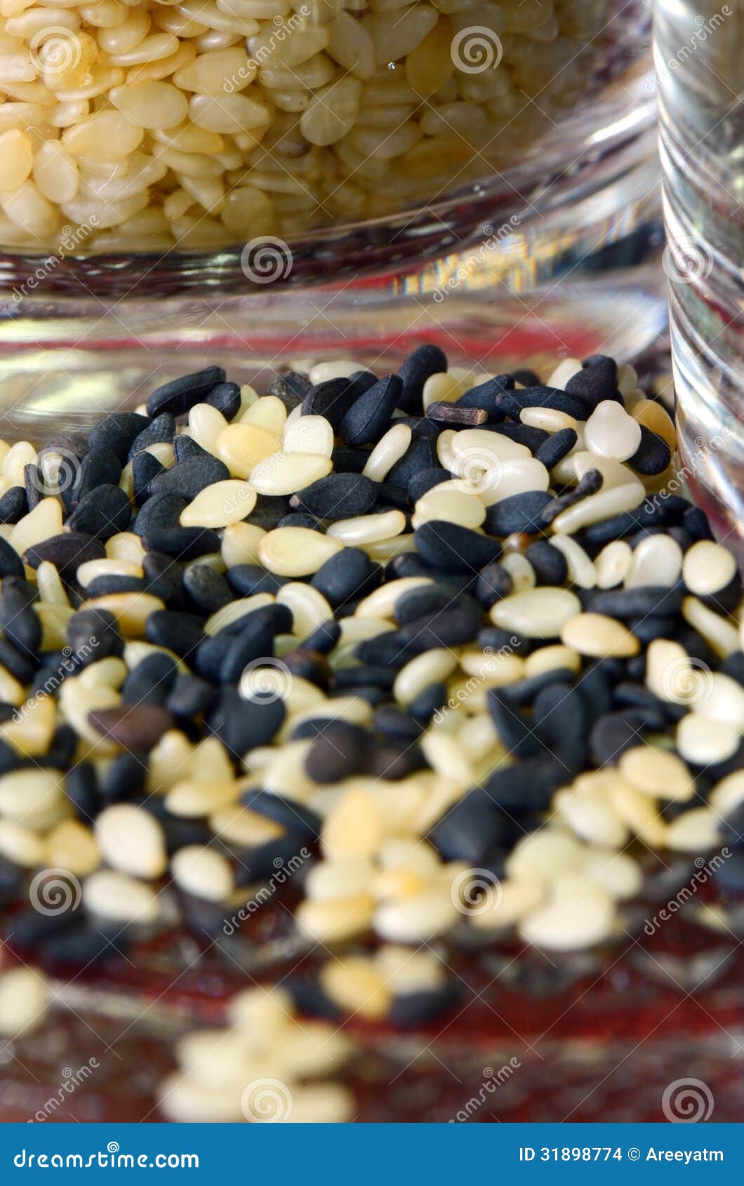 Mixed Sesame Seeds. stock photo. Image of grain, calcium - 31898774